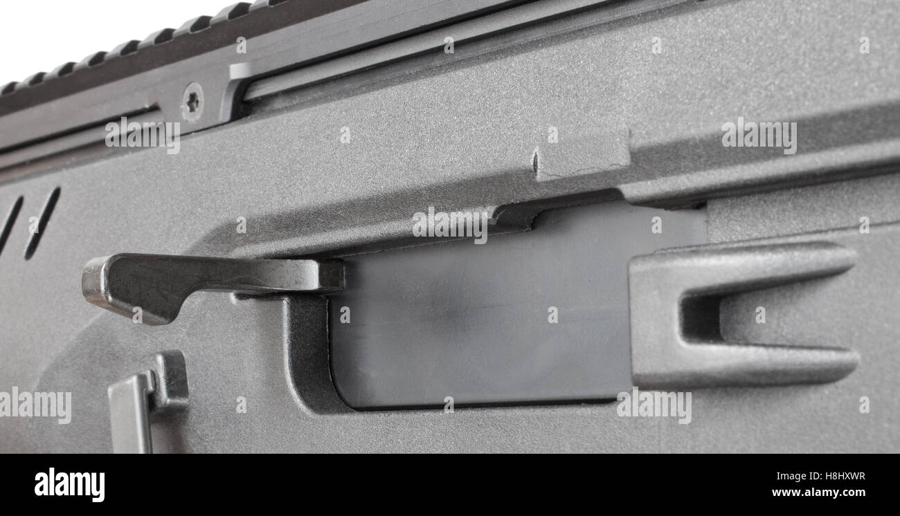 Handle that is pulled to chamber a round in a semi auto rifle Stock ...