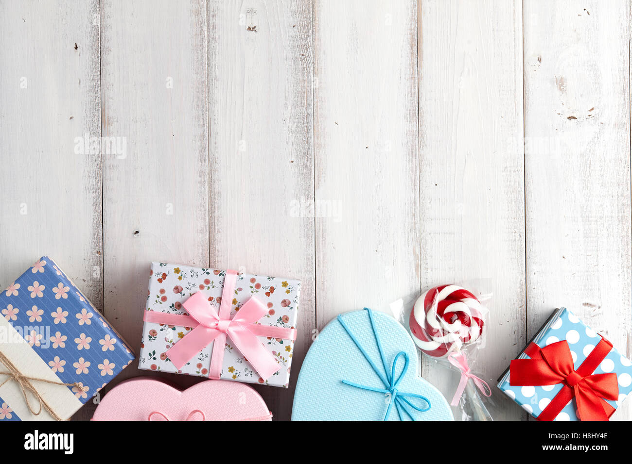 Different shape gift boxes hi-res stock photography and images - Alamy