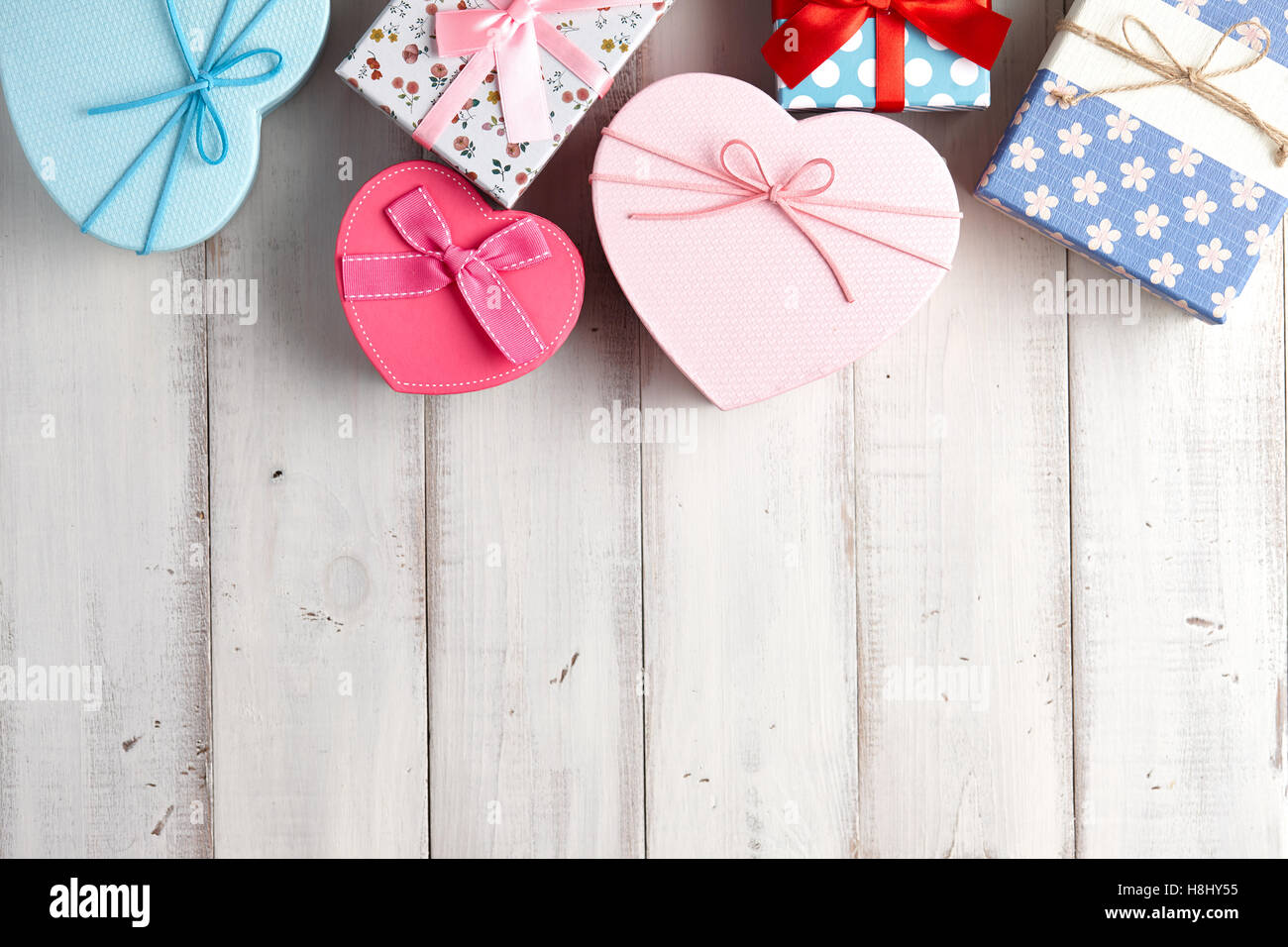 Different shape gift boxes hi-res stock photography and images - Alamy