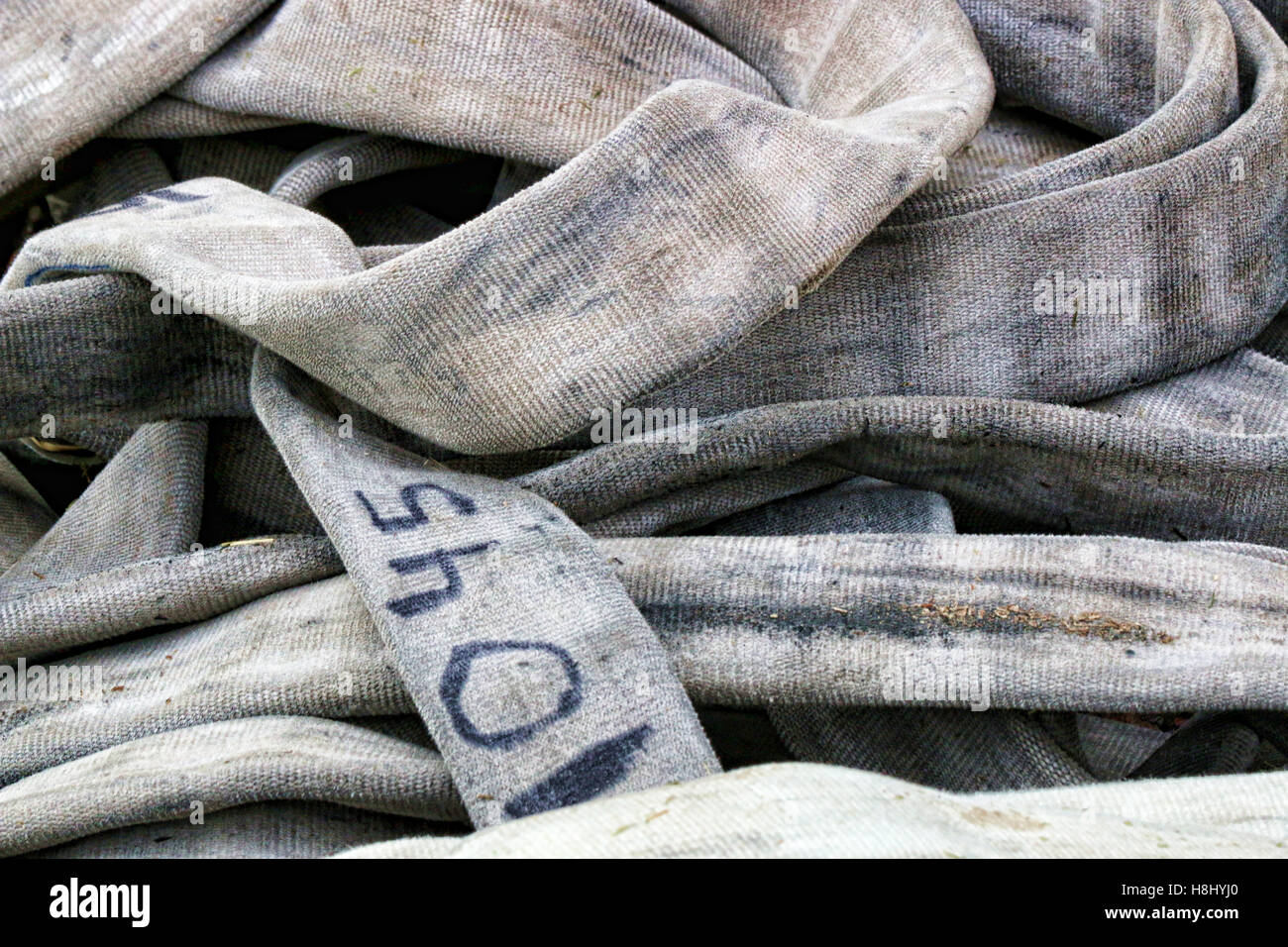 Pile of intertwined Fire Hose Stock Photo - Alamy