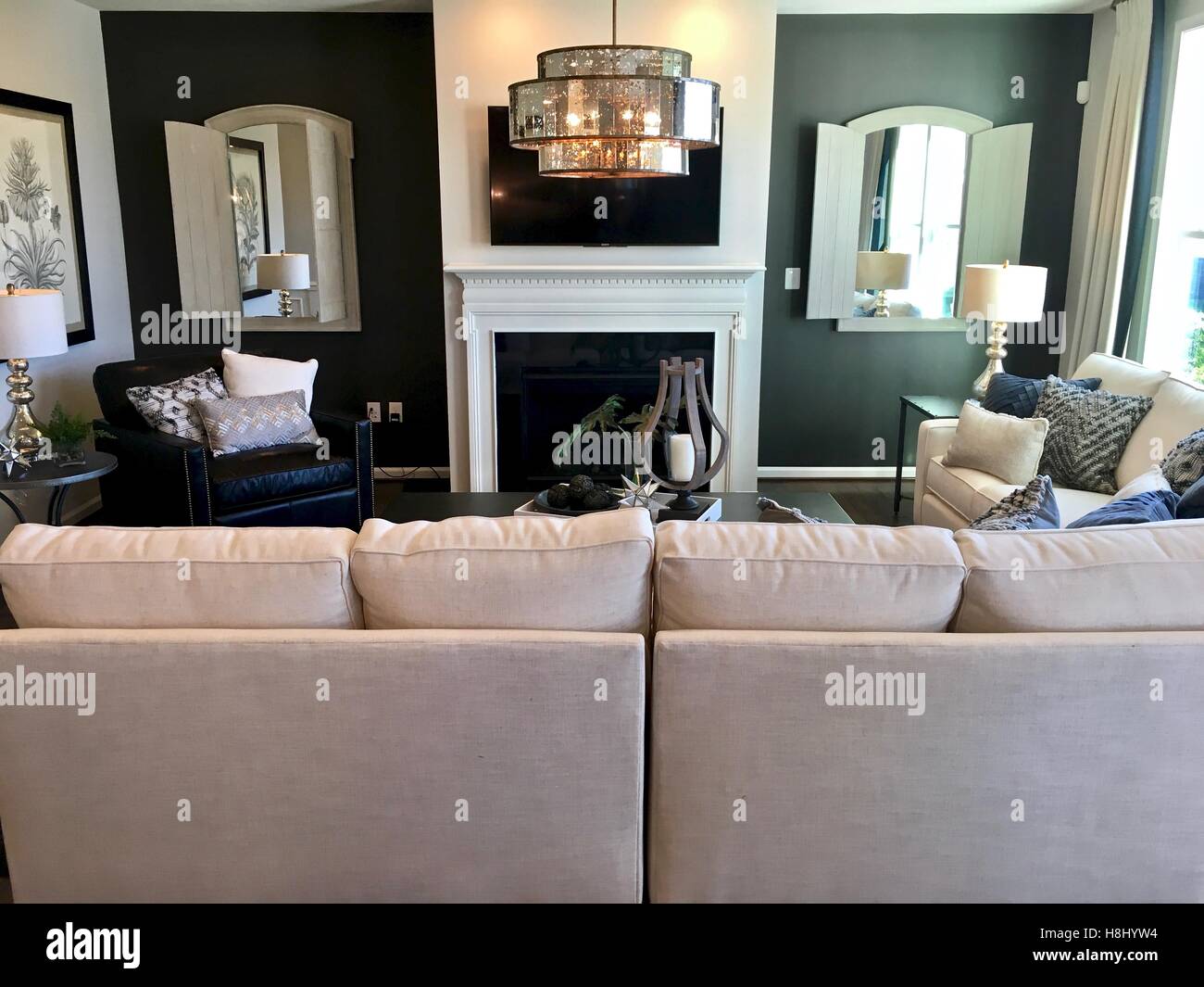 Interior design in a modern home Stock Photo - Alamy