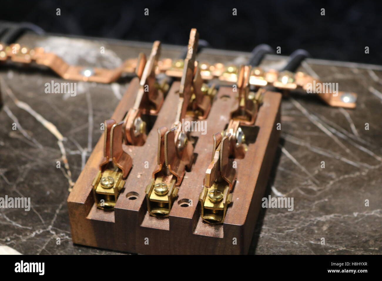 Old fashion light switch Stock Photo - Alamy