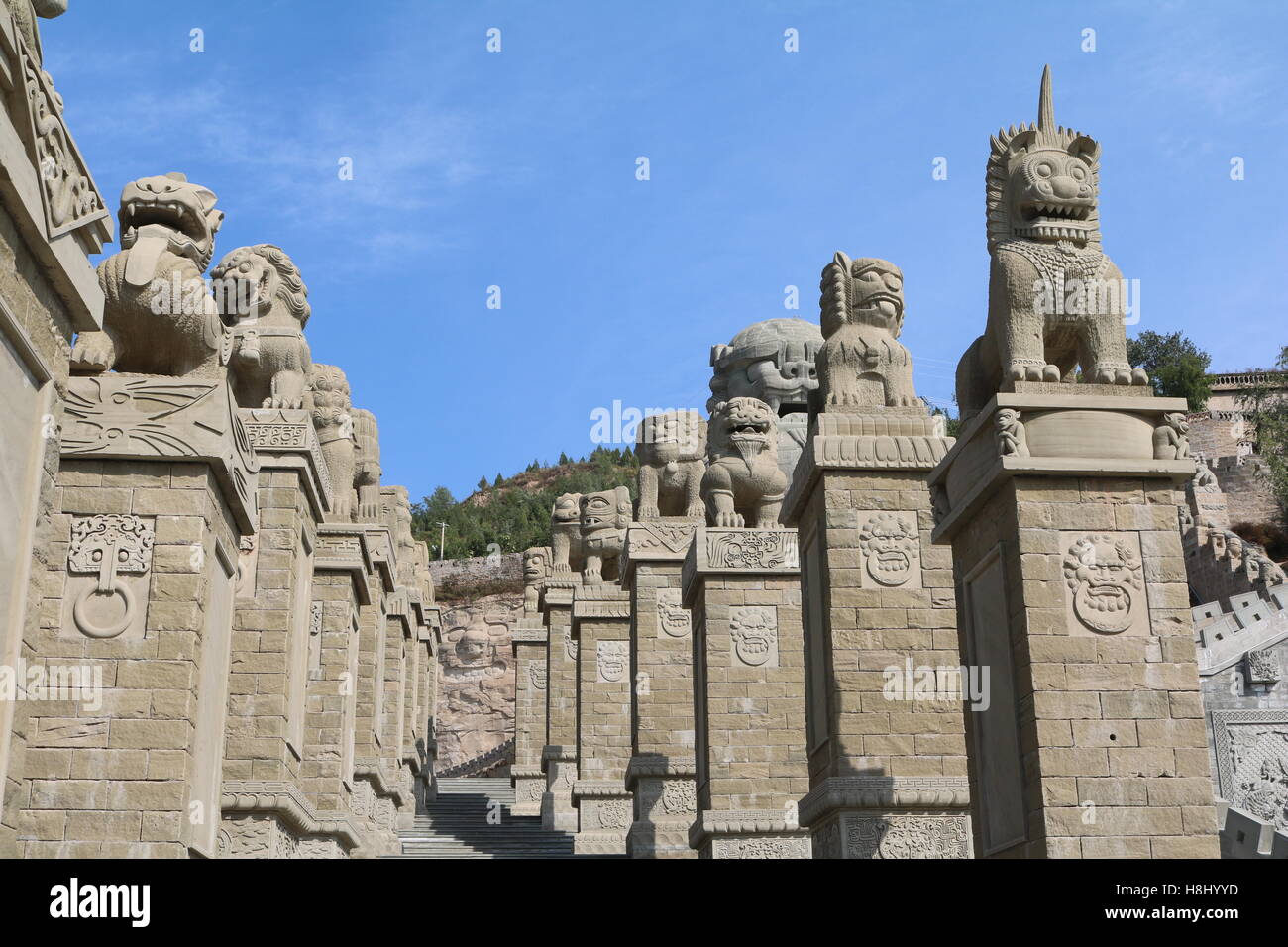 Ancient chinese stone carving hi-res stock photography and images - Alamy