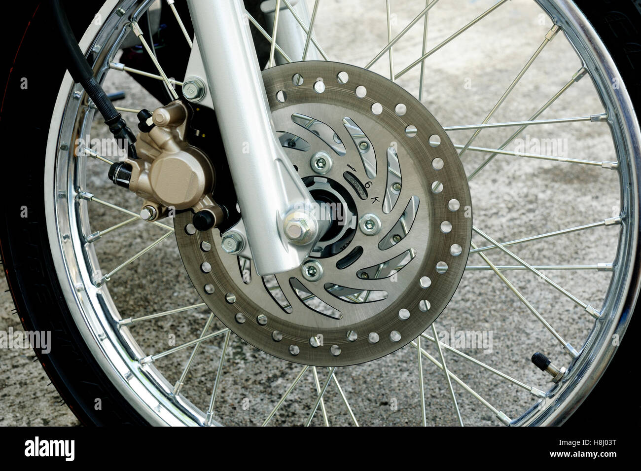 detail of motorcycle wheel Stock Photo - Alamy