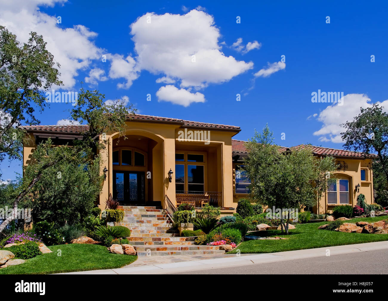 Beautiful new house Stock Photo - Alamy