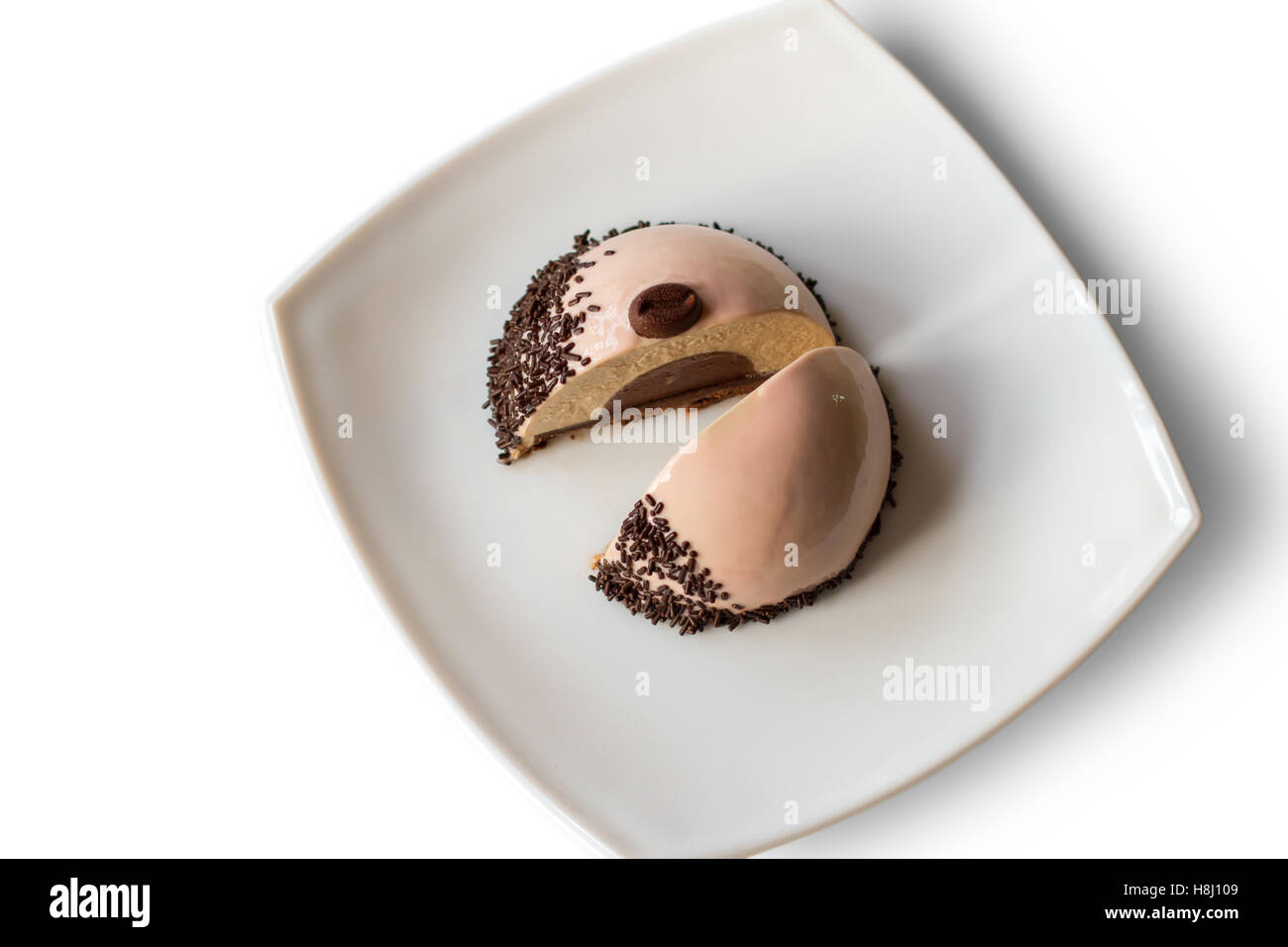 Small cake with filling Stock Photo - Alamy