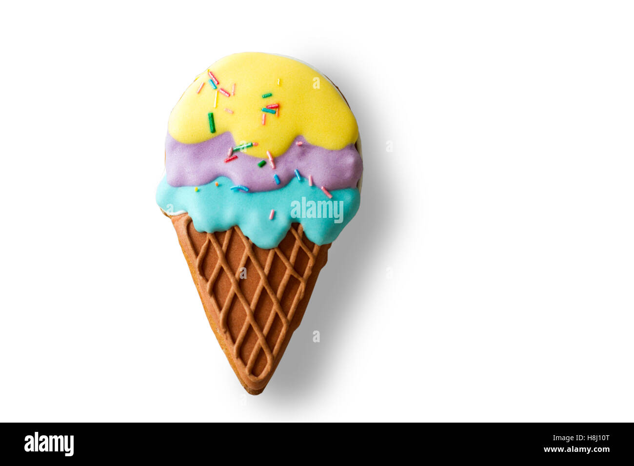 Ice cream shaped cookie Stock Photo - Alamy