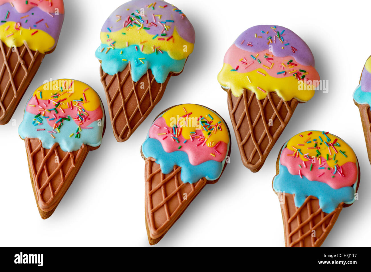Desserts shaped as ice cream Stock Photo - Alamy