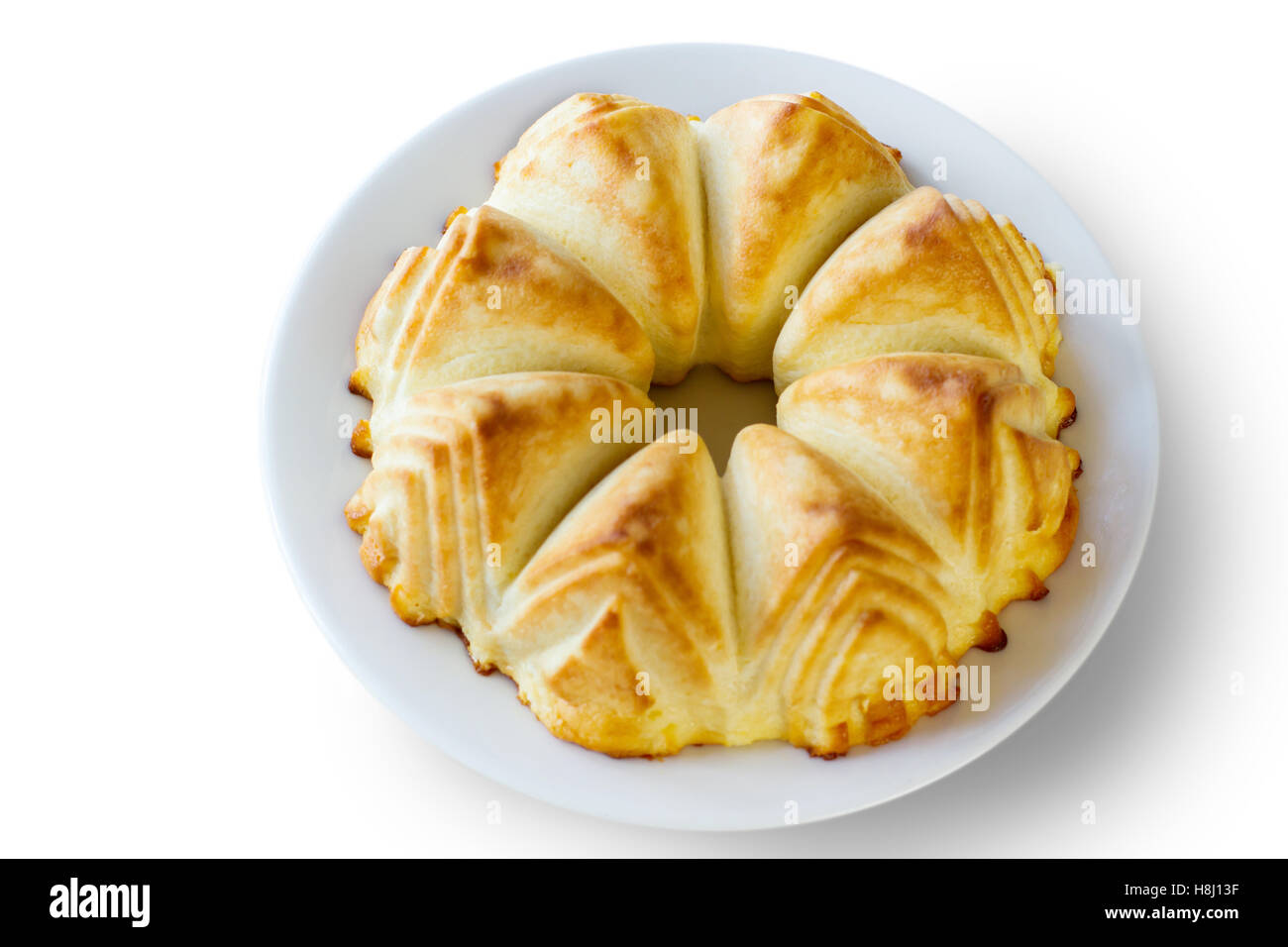 Top view of curd casserole Stock Photo - Alamy