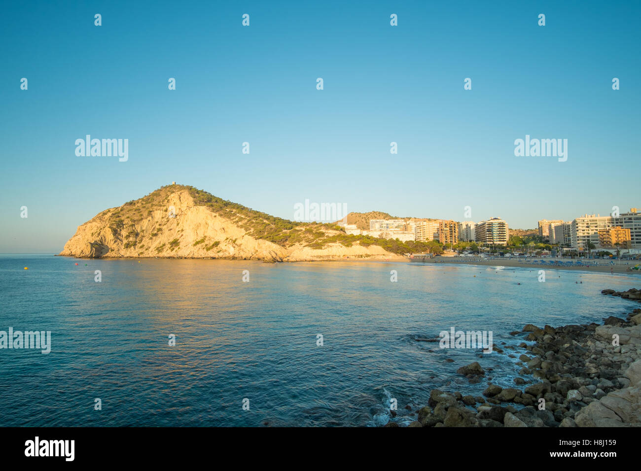Cala de Finestrat resort beach, next to Benidorm, Costa Blanca, Spain ...