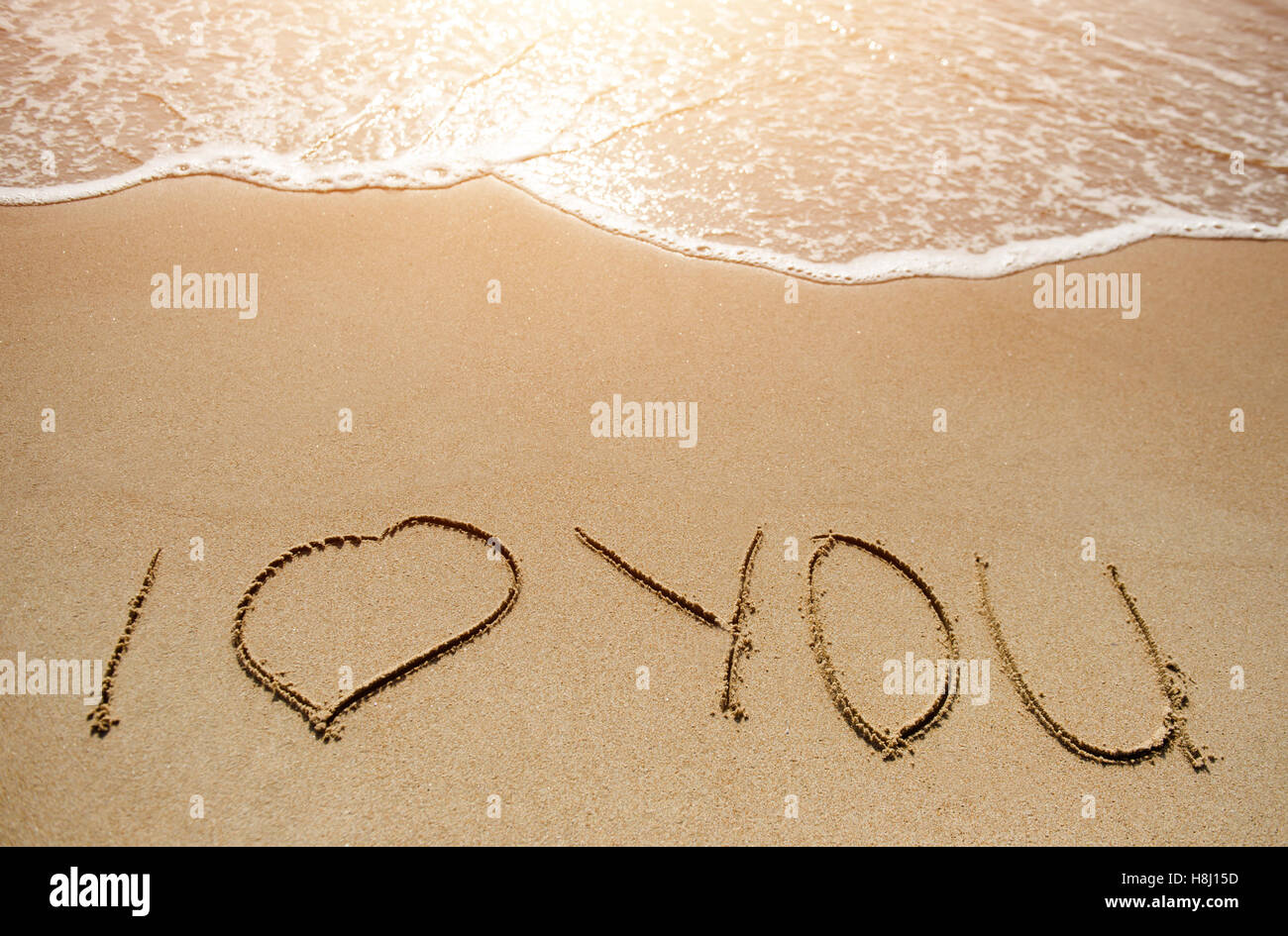 Love written with heart hi-res stock photography and images - Alamy