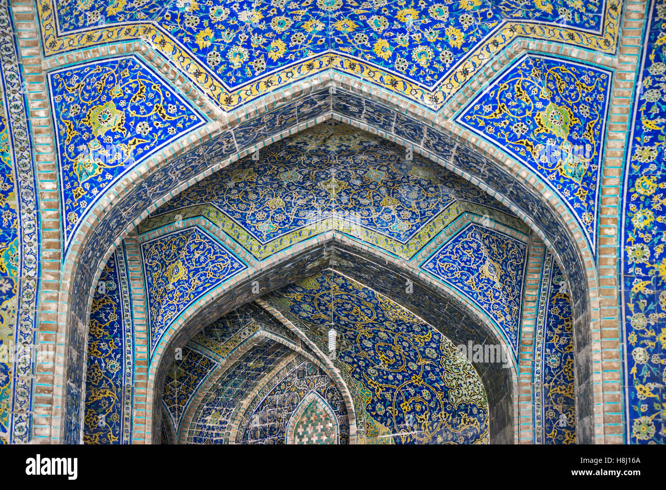 The great Blue Mosque (Imam Mosque ) Isfahan Iran Stock Photo - Alamy
