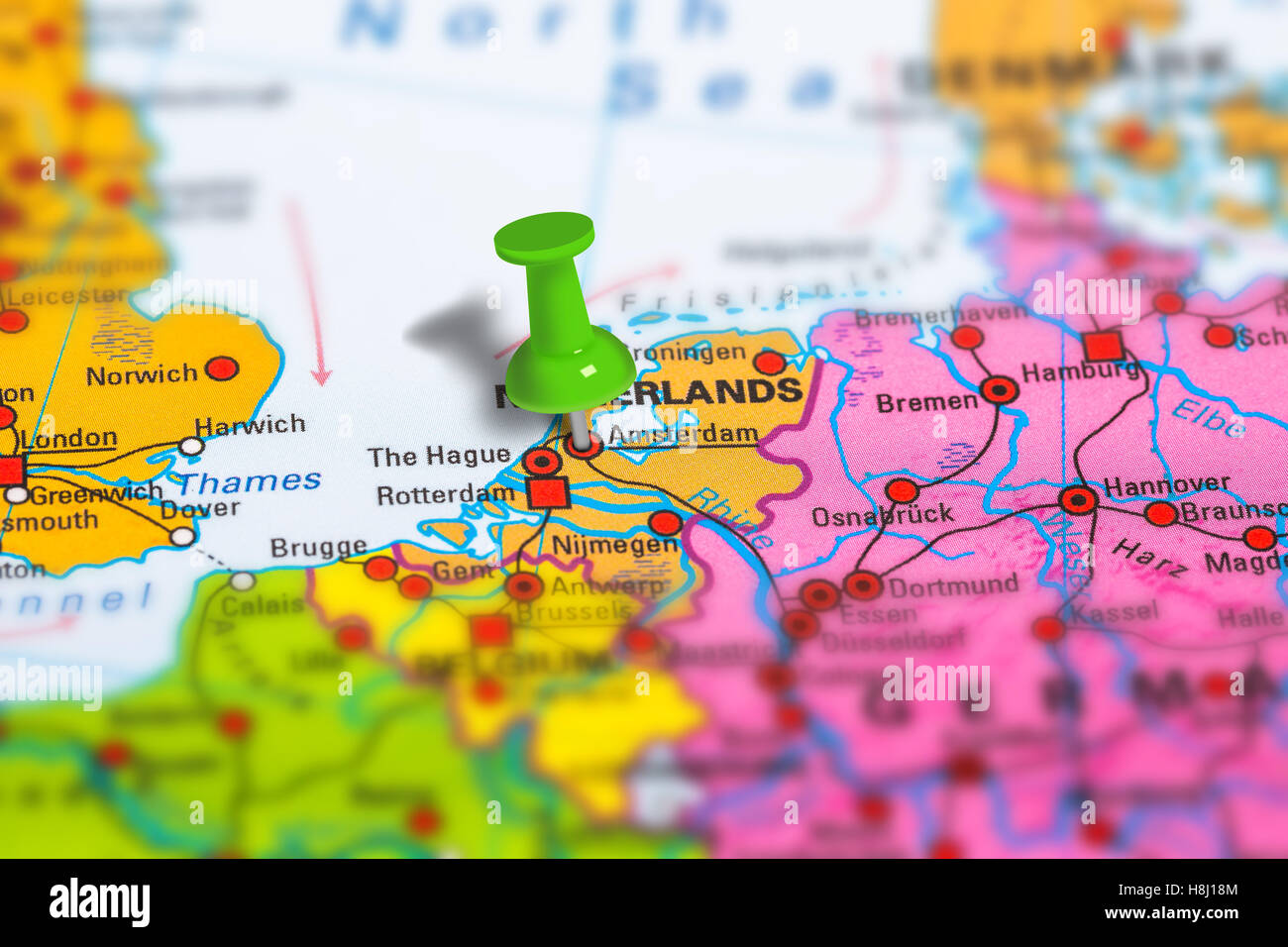 Amsterdam Netherlands map Stock Photo - Alamy