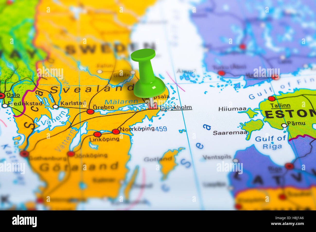Map stockholm capital city sweden hi-res stock photography and images ...
