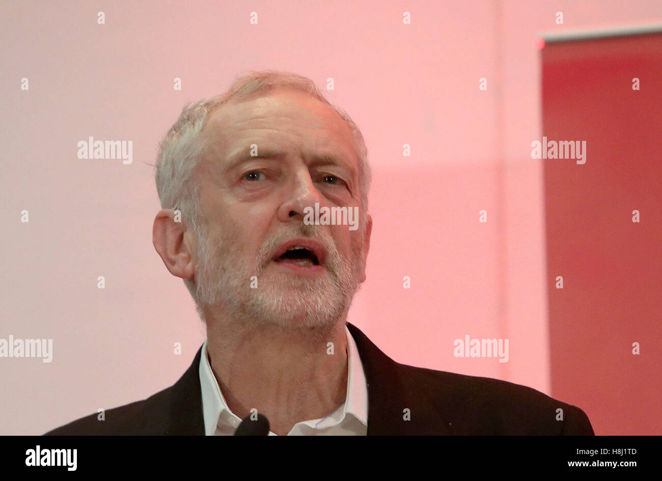 Labour leader Jeremy Corbyn speaking about Donald Trump's victory in ...