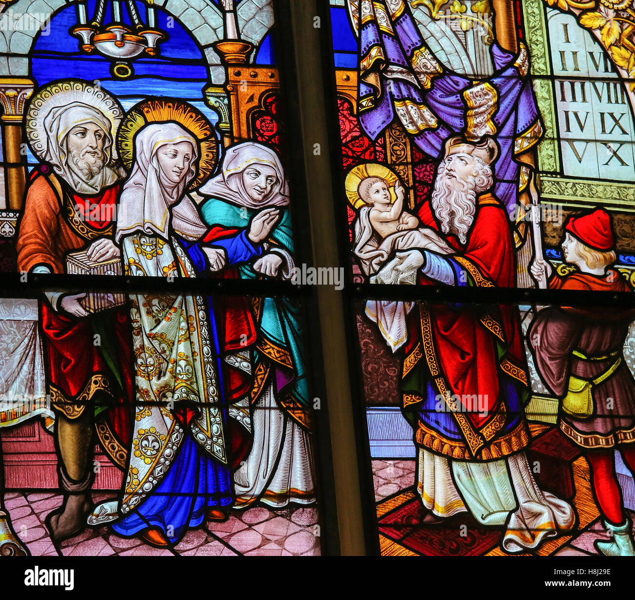 Presentation of the baby jesus at the temple hi-res stock photography ...