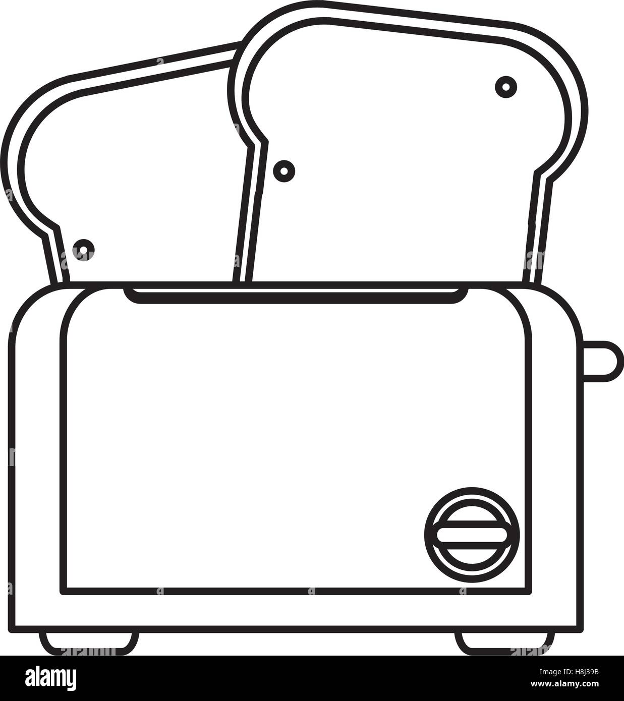 Isolated toaster machine design Stock Vector Image & Art - Alamy