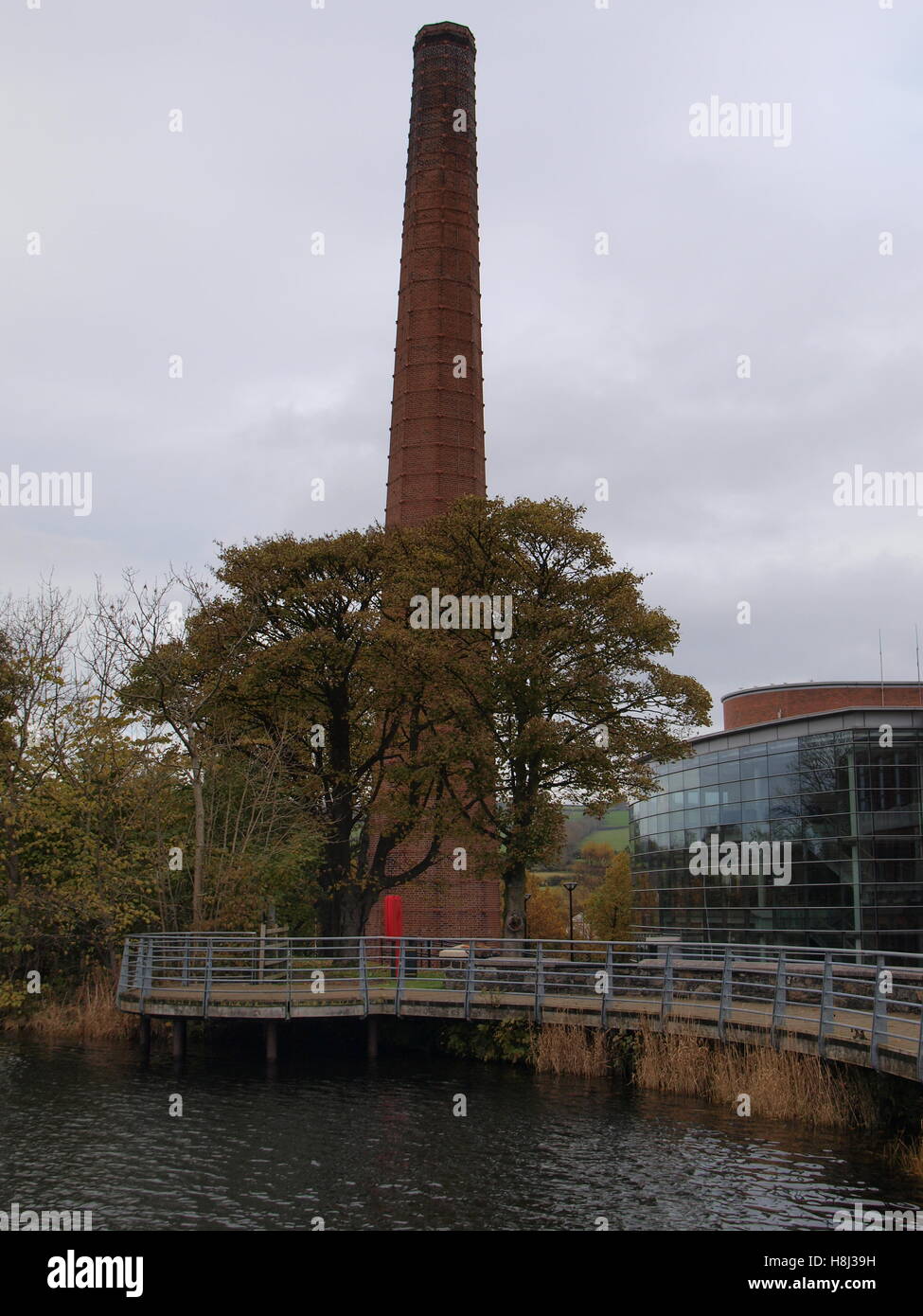 Mill Industrial Chimney Stock Photo - Alamy