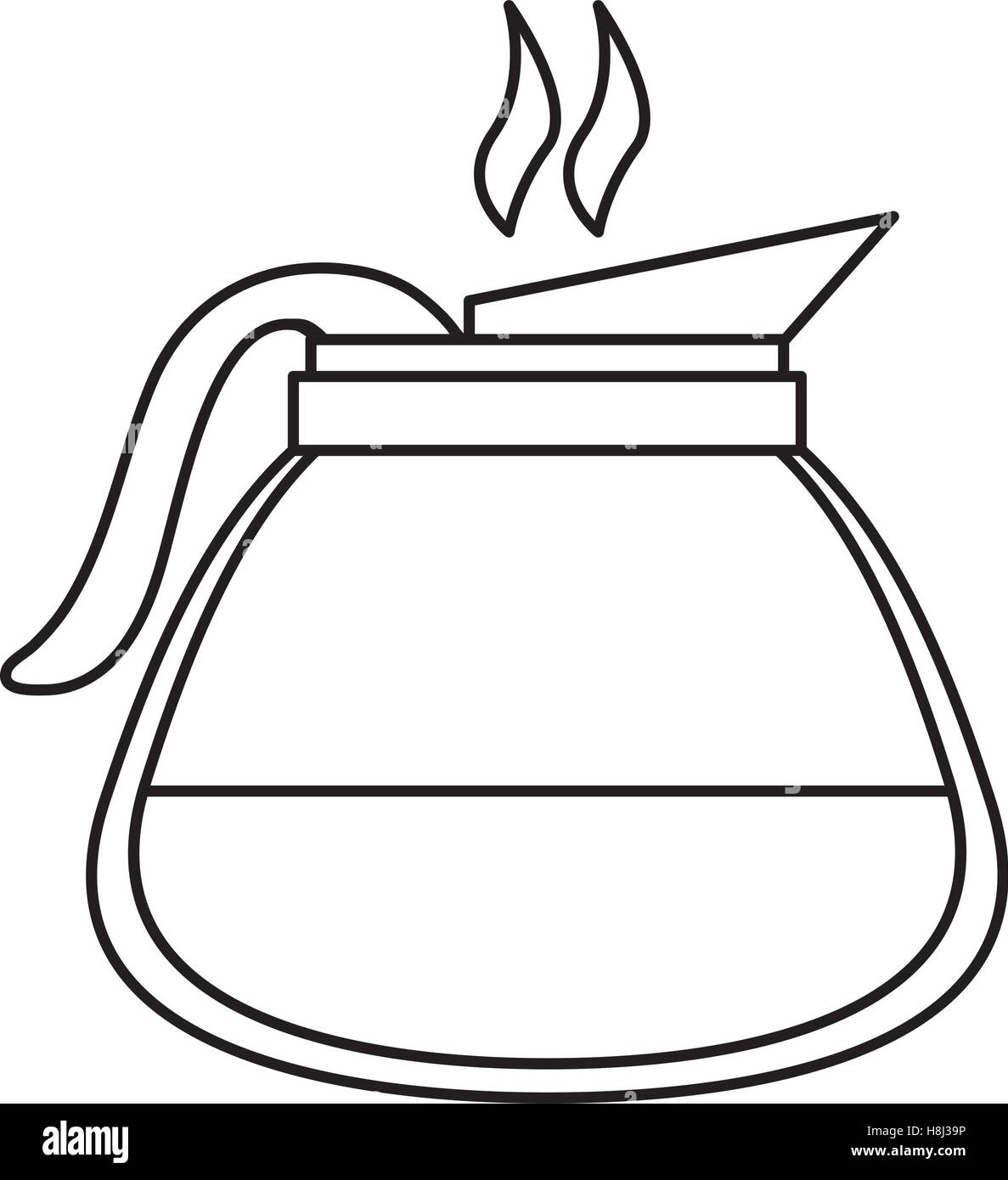 Domestic coffee preparation Stock Vector Images - Alamy