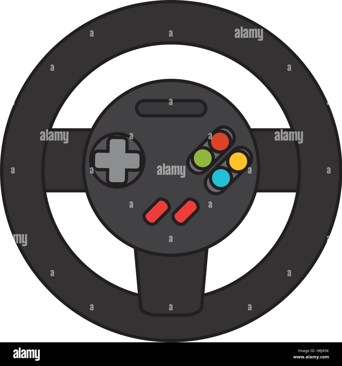 Isolated videogame wheel design Stock Vector Image & Art - Alamy