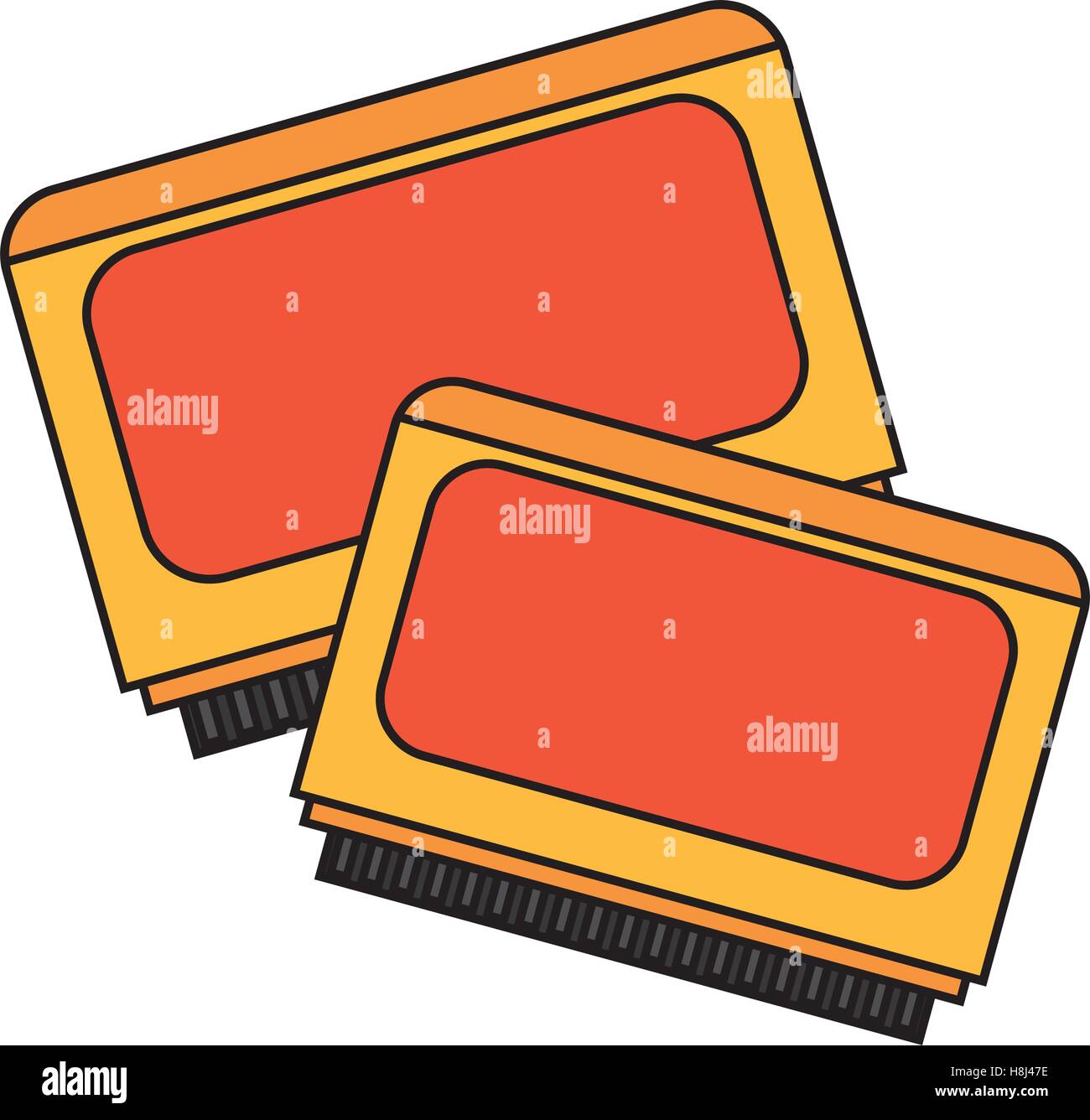 Isolated videogame card design Stock Vector Image & Art - Alamy