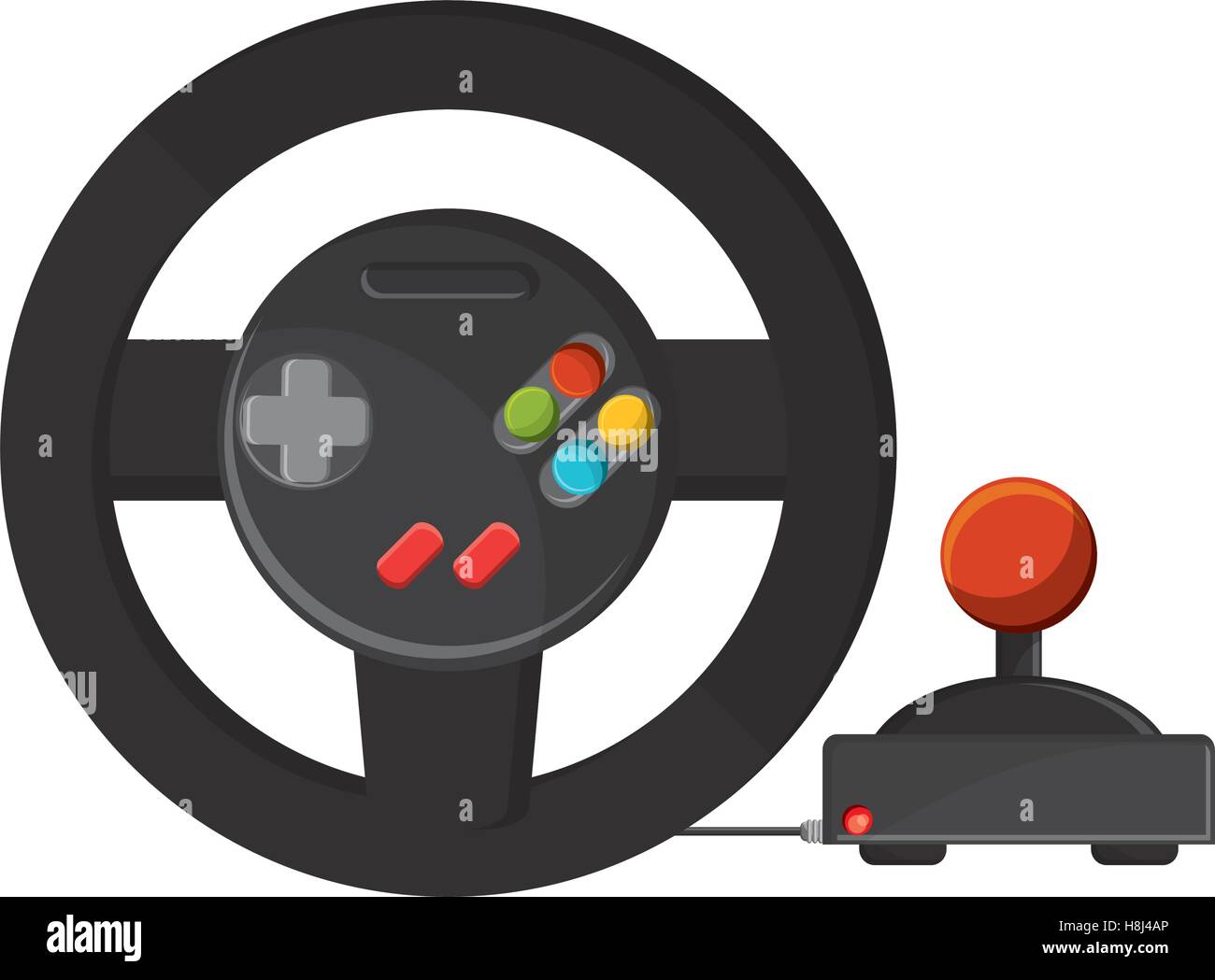 Isolated videogame wheel design Stock Vector Image & Art - Alamy