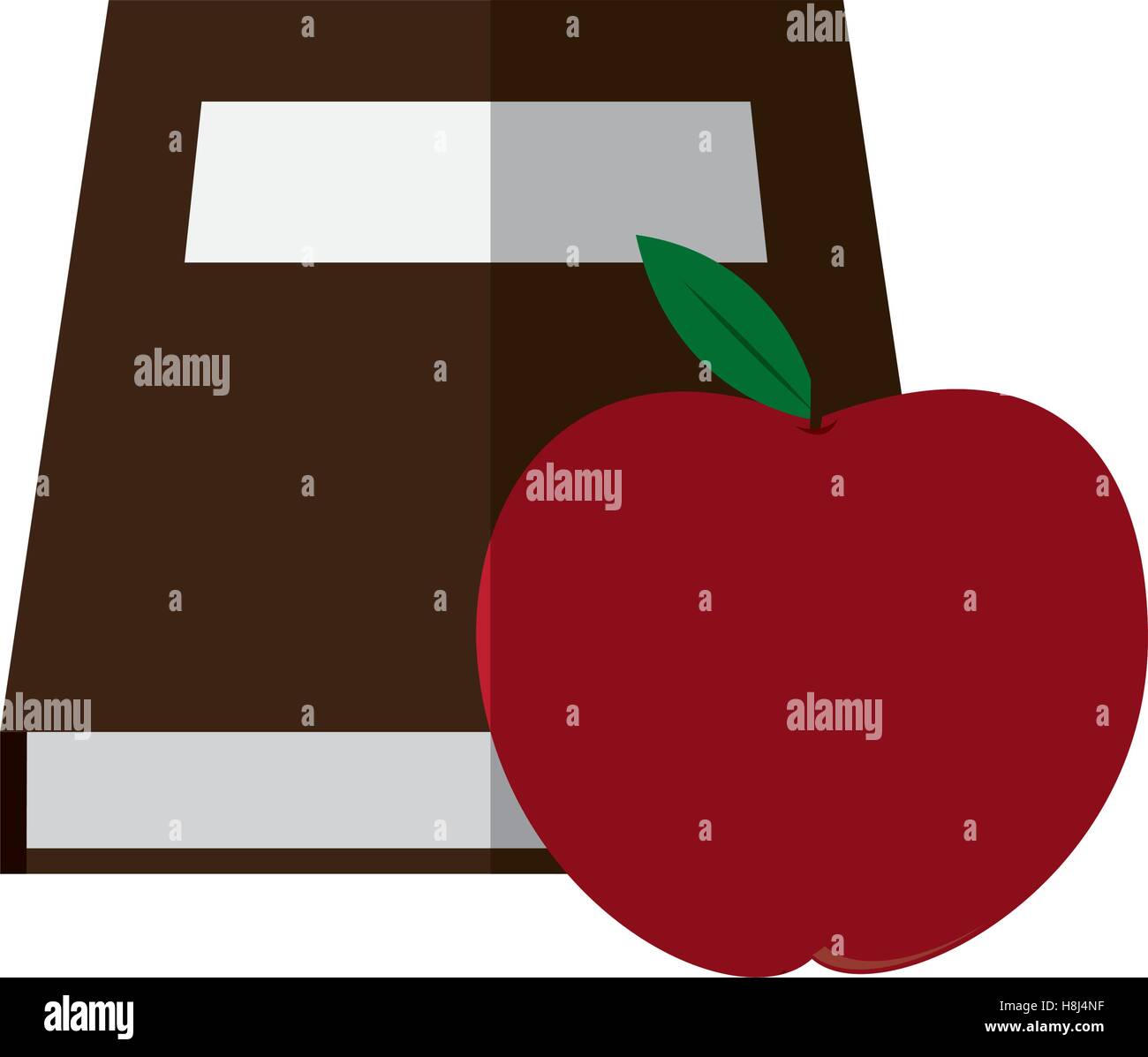 Book and apple of School concept design Stock Vector Image & Art - Alamy