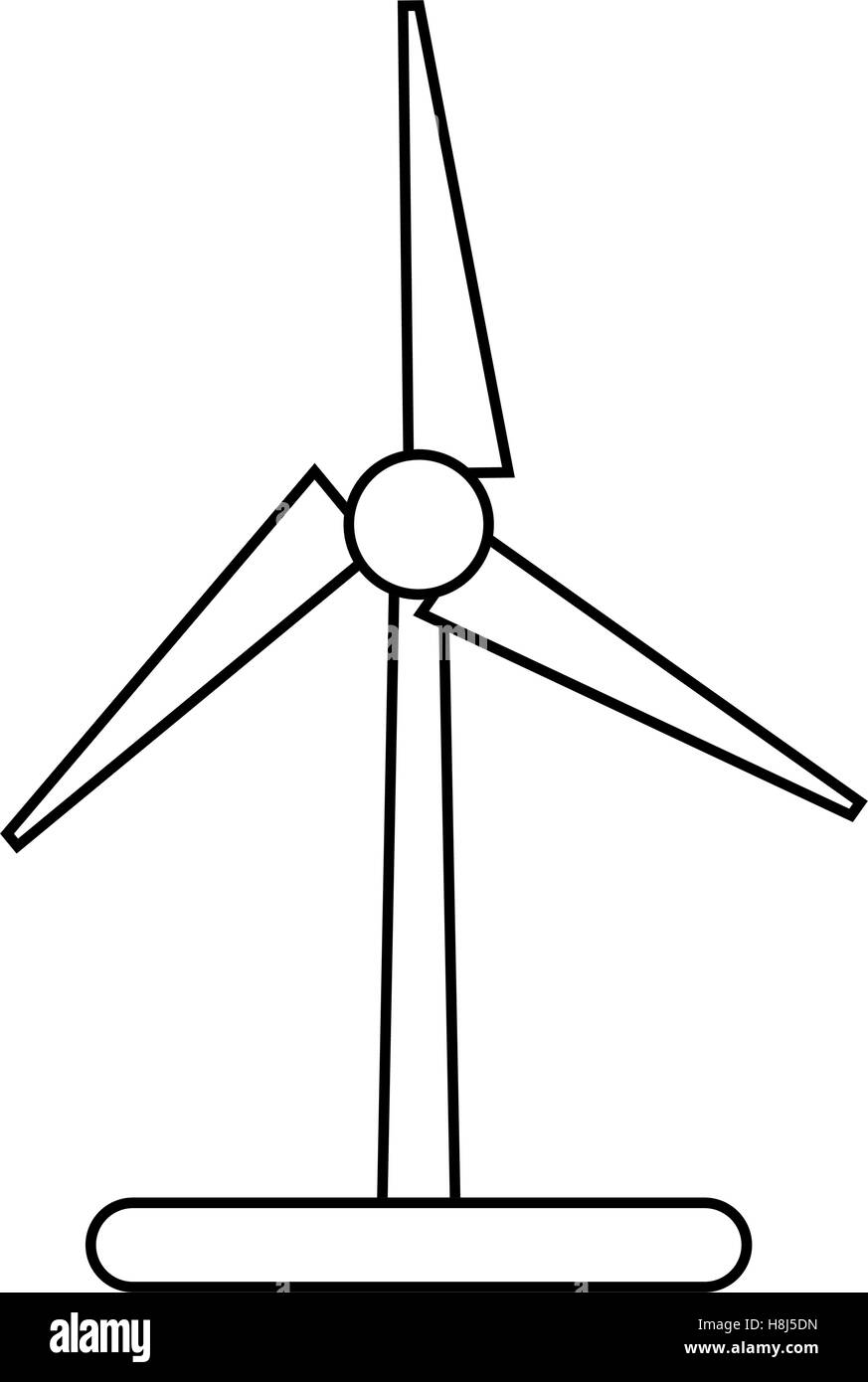 Isolated eco wind mill design Stock Vector Image & Art - Alamy