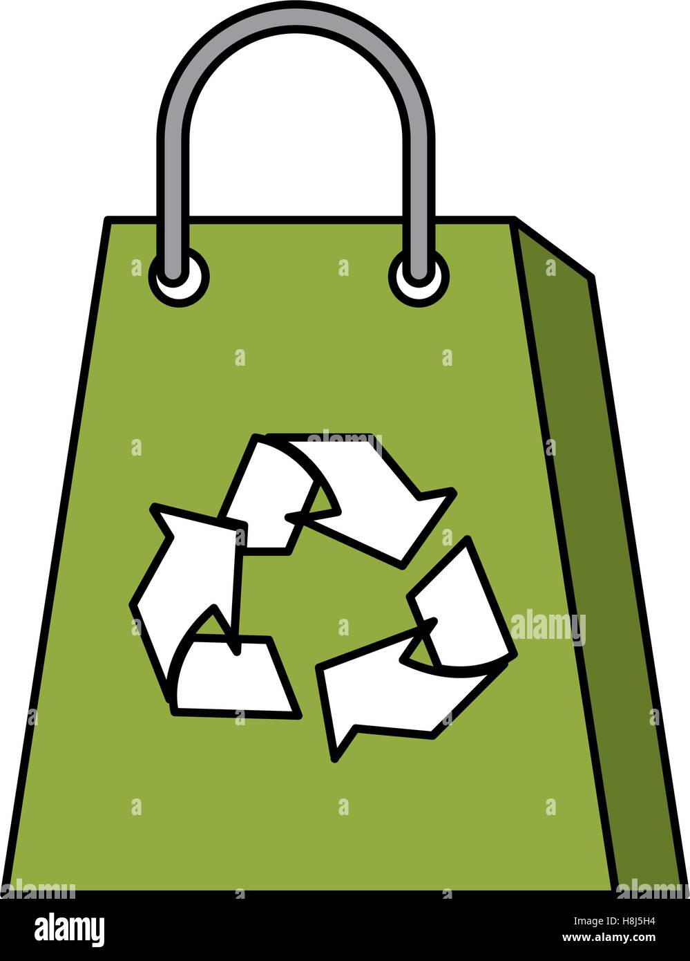 Isolated eco recycle bag design Stock Vector Image & Art - Alamy