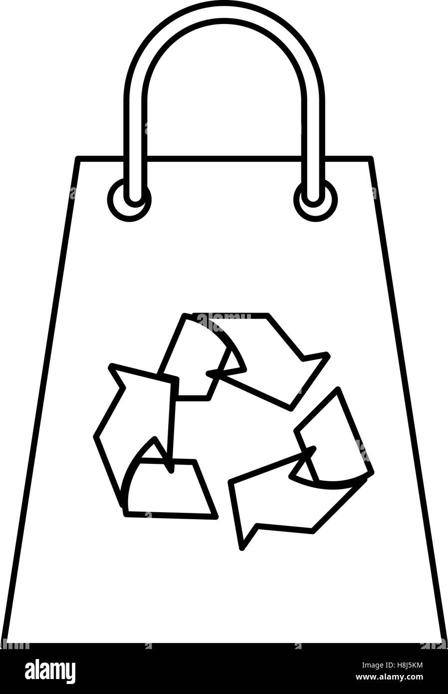 Isolated eco recycle bag design Stock Vector Image & Art - Alamy