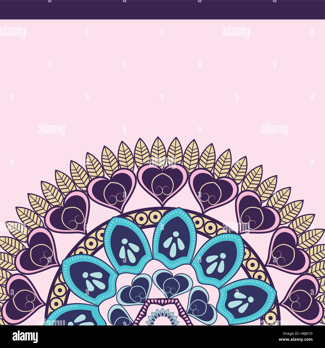 Colorful mandale design Stock Vector Image & Art - Alamy