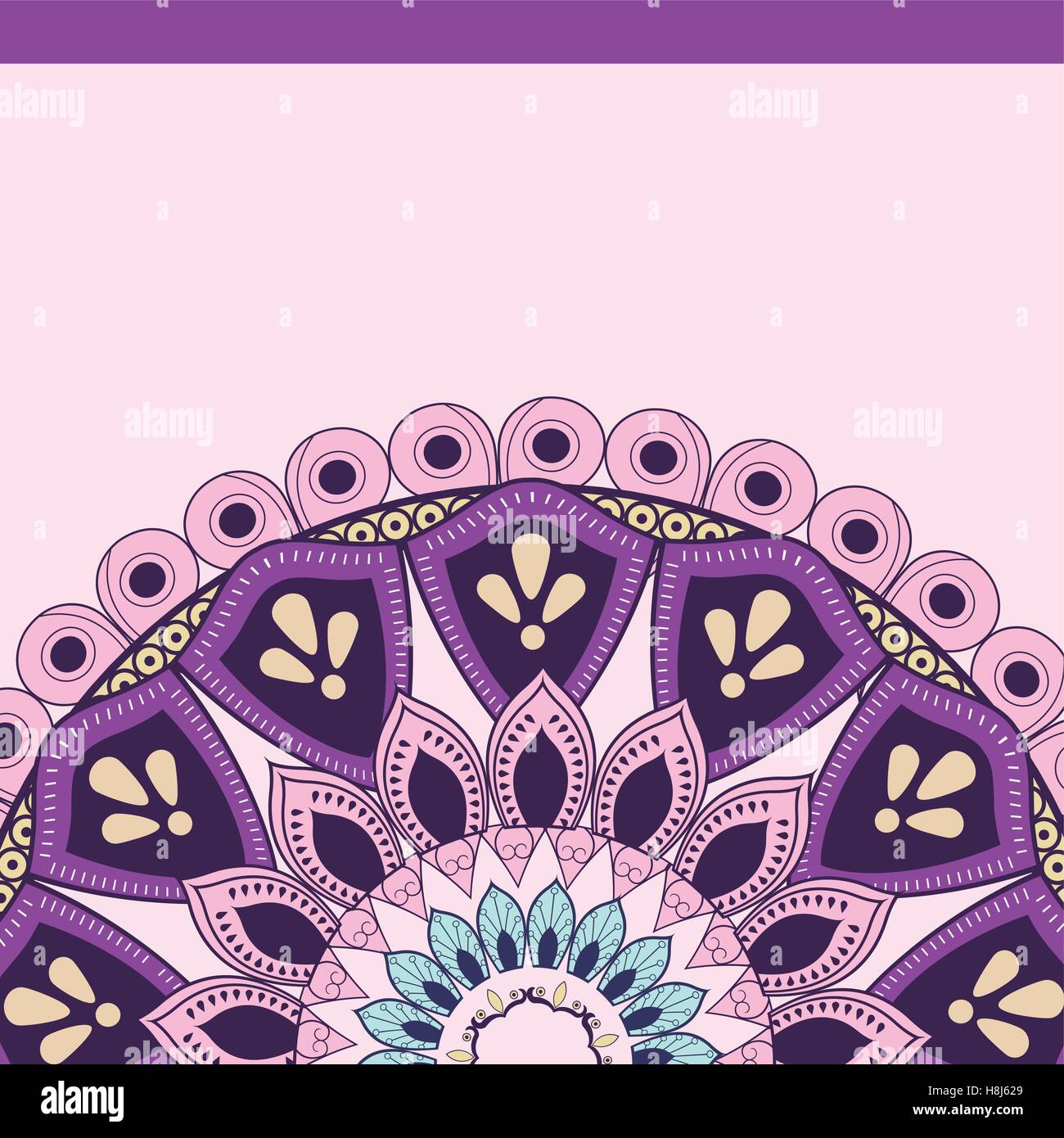 Colorful mandale design Stock Vector Image & Art - Alamy