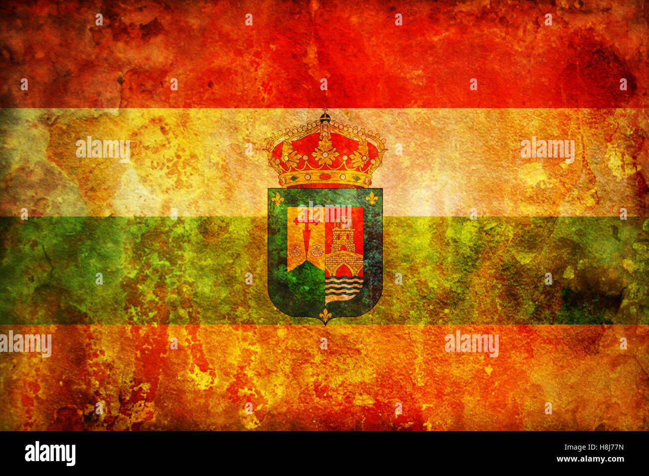 some very old vintage flag of la rioja Stock Photo - Alamy