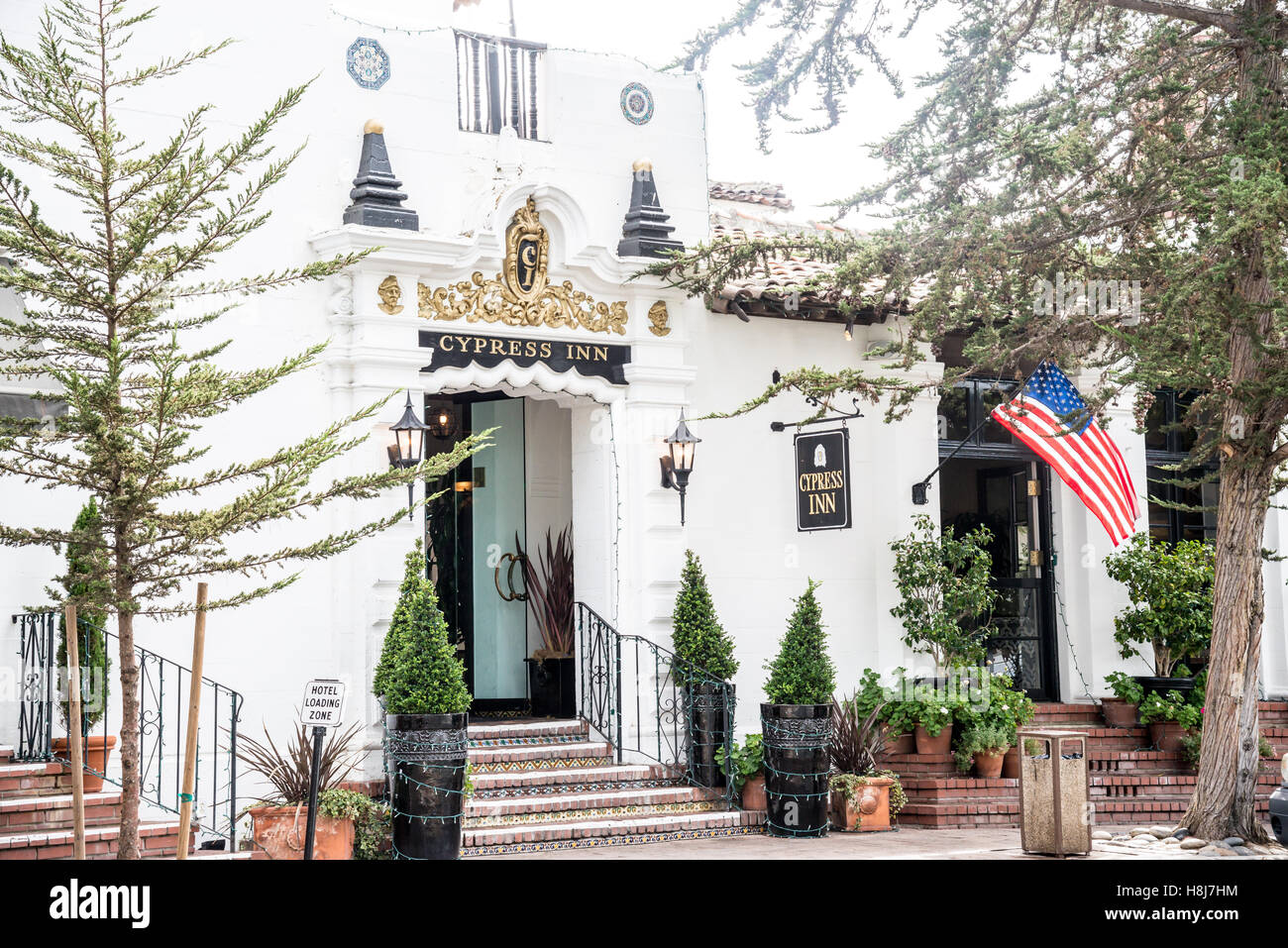 Cypress Inn. Streets of Carmel-by-the-Sea California Stock Photo - Alamy