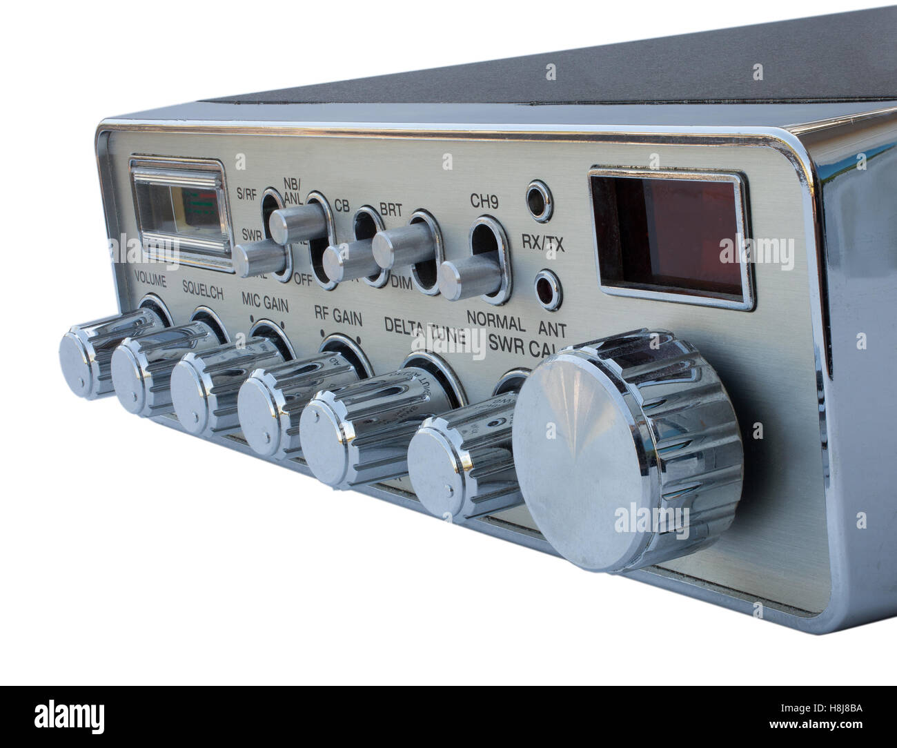 CB radio designed for a vehicle isolated on white Stock Photo - Alamy