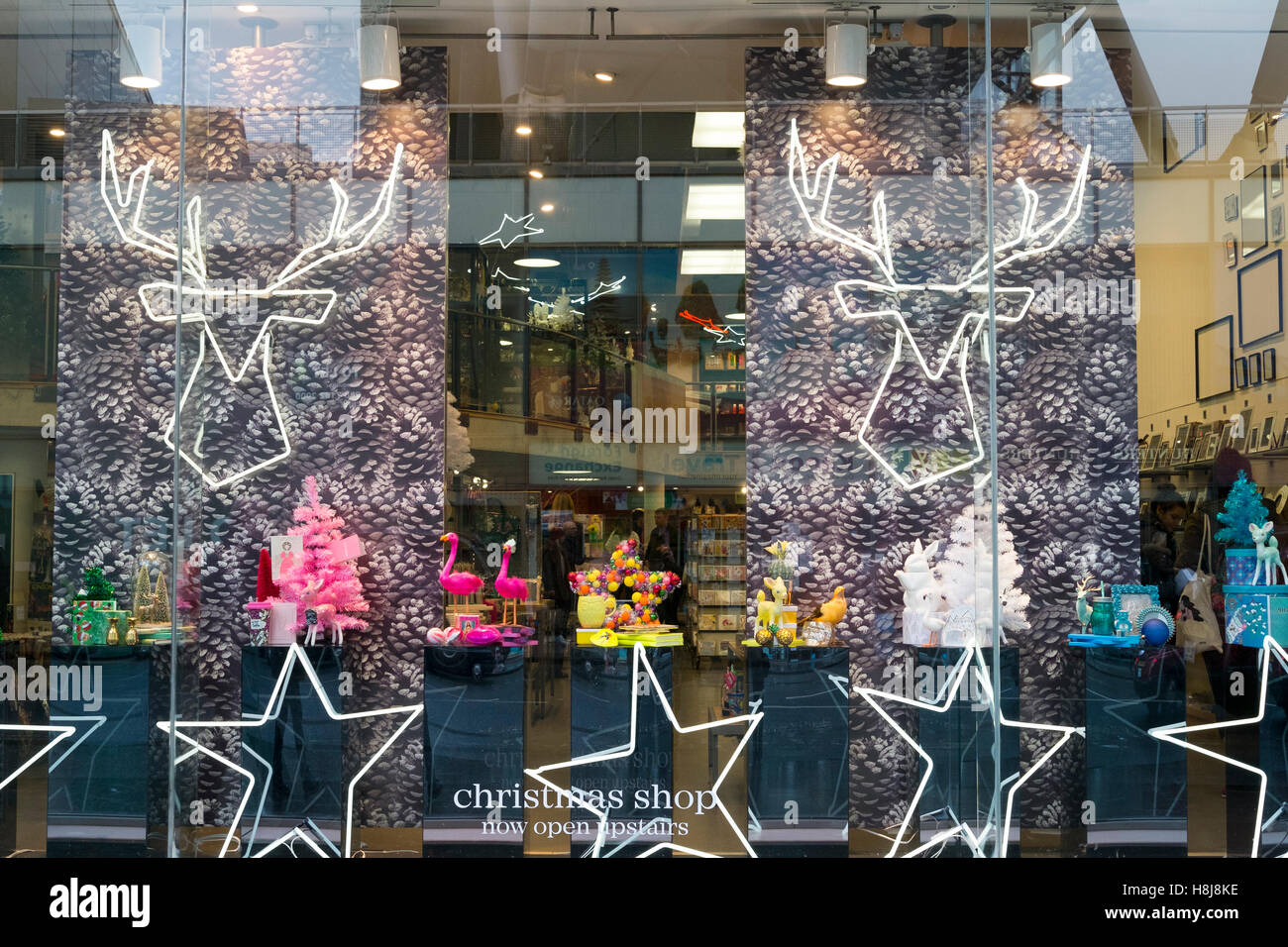 Christmas shop window display, Manchester, UK Stock Photo - Alamy