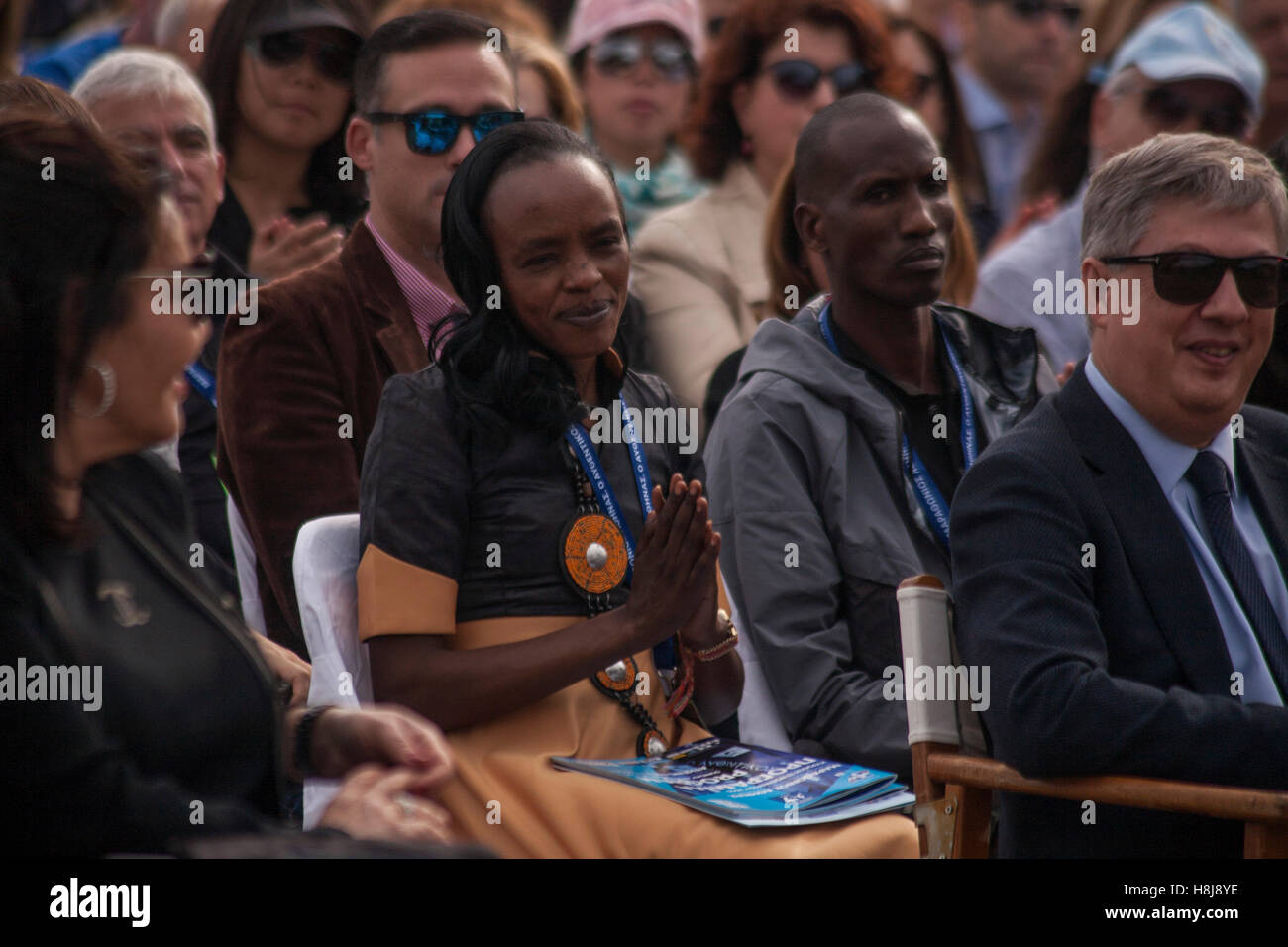 Marathonas, Greece. 12th Nov, 2016. Jemima Sumgong Kenyan gold Medalist ...