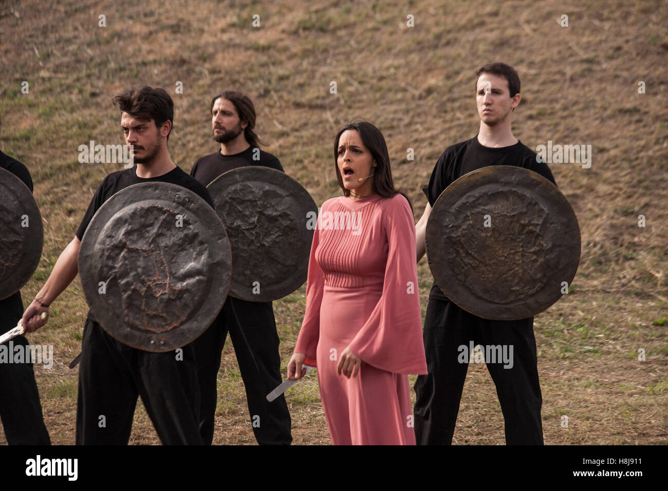 Marathonas, Greece. 12th Nov, 2016. Choreography representing the ...