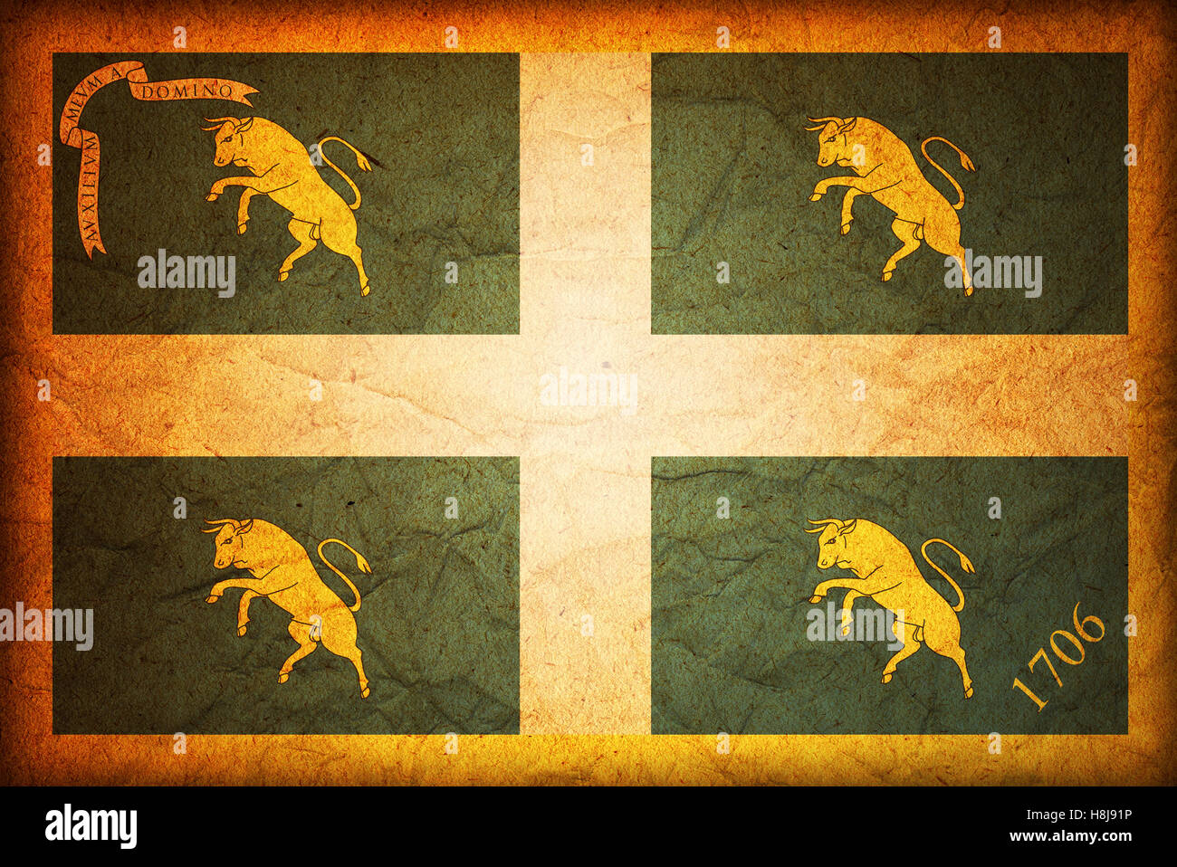 some very old vintage flag of turin in italy Stock Photo - Alamy