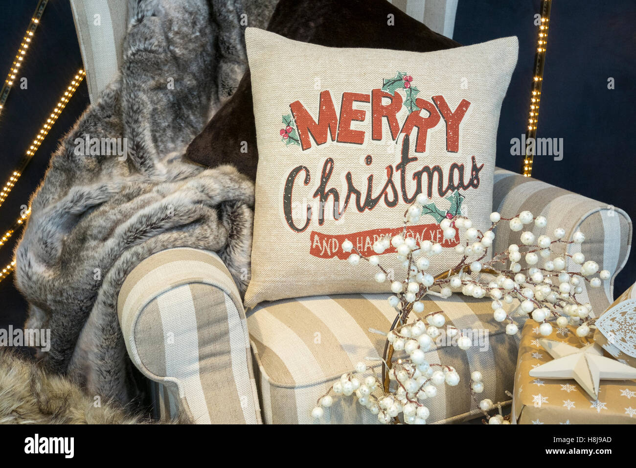 Christmas shop window display, Manchester, UK Stock Photo - Alamy