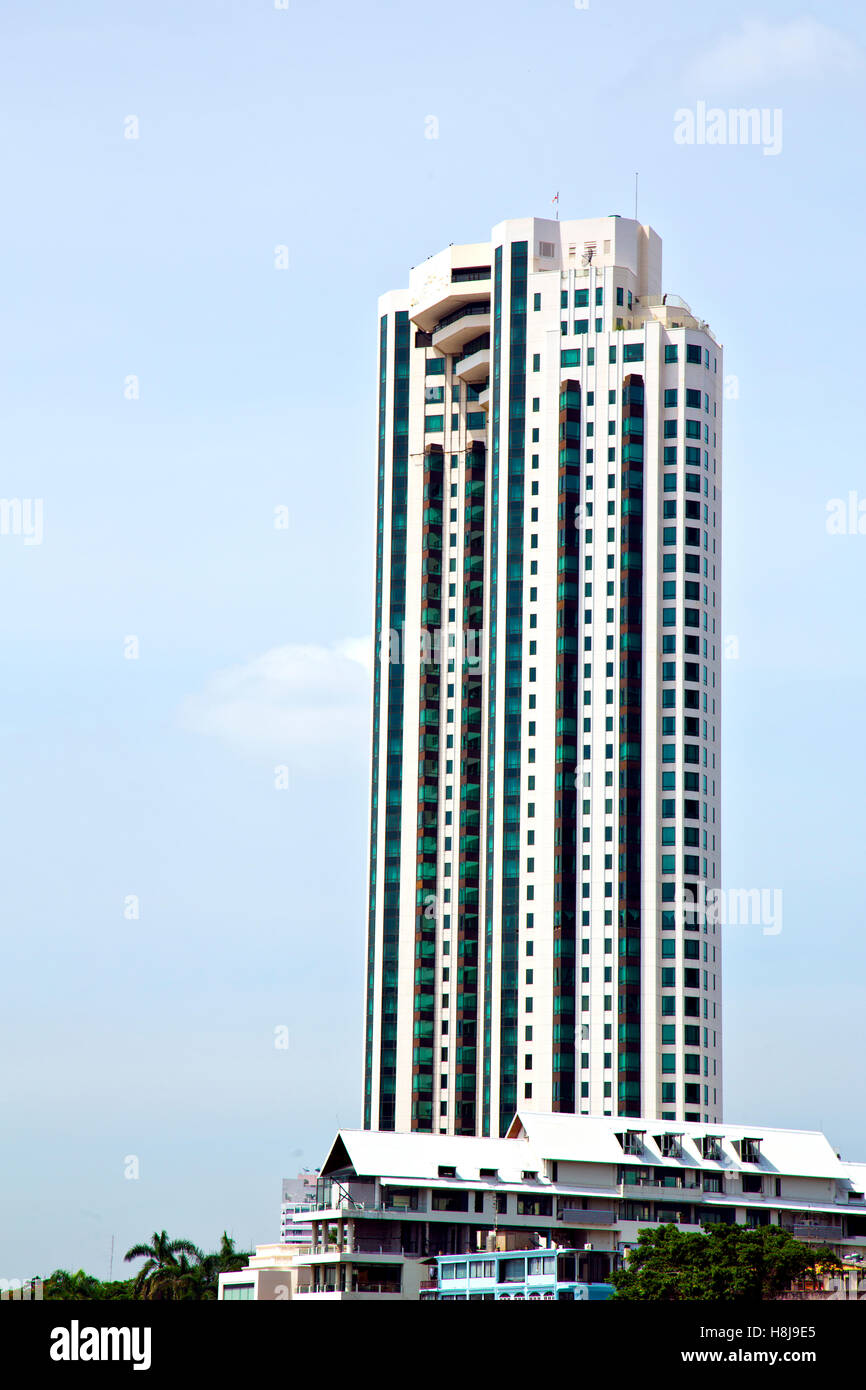 thailand bangkok office district palaces abstract modern building line ...