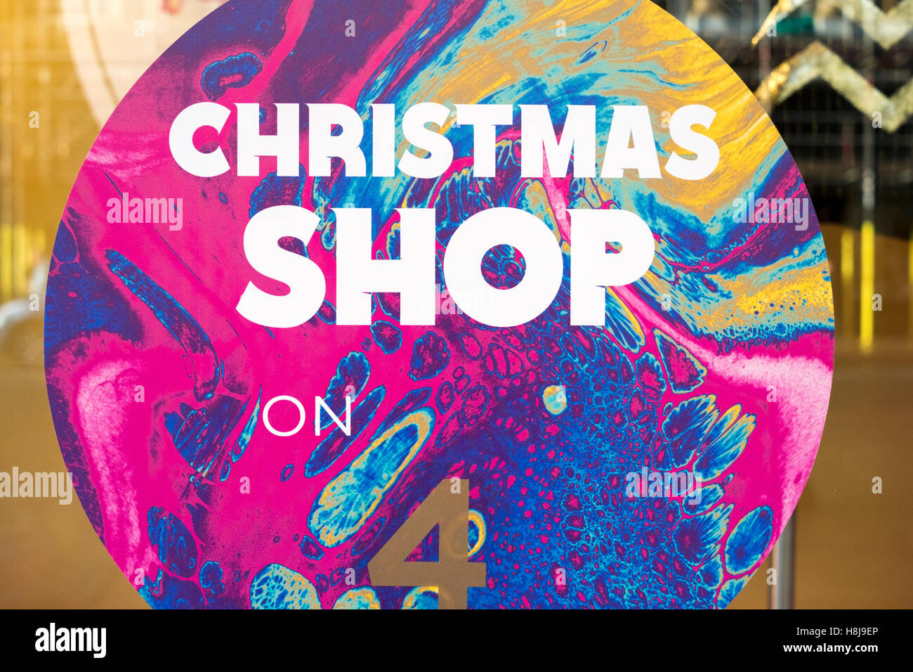 Christmas shop window display, Manchester, UK Stock Photo - Alamy