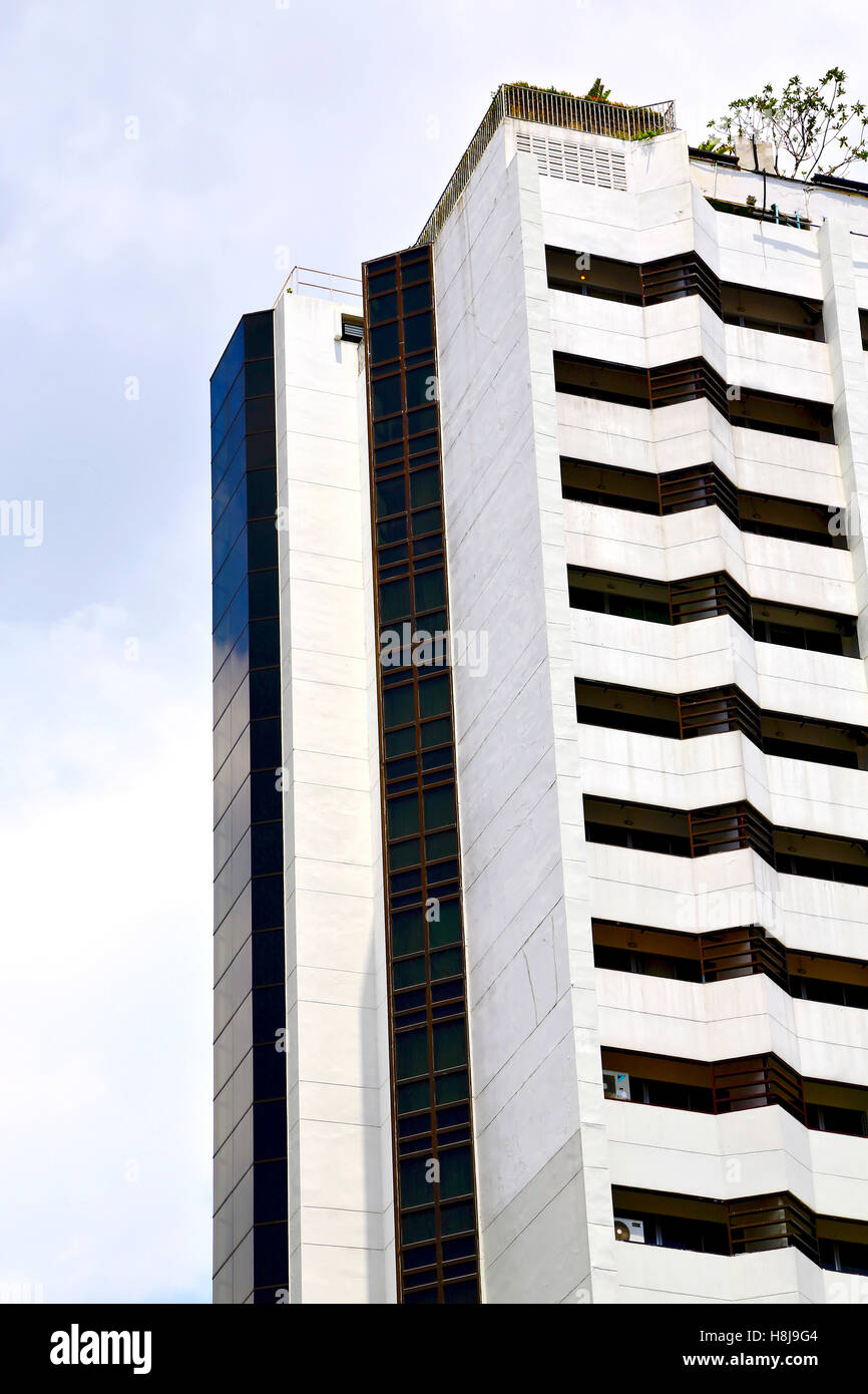 thailand bangkok office district palaces abstract modern building line ...