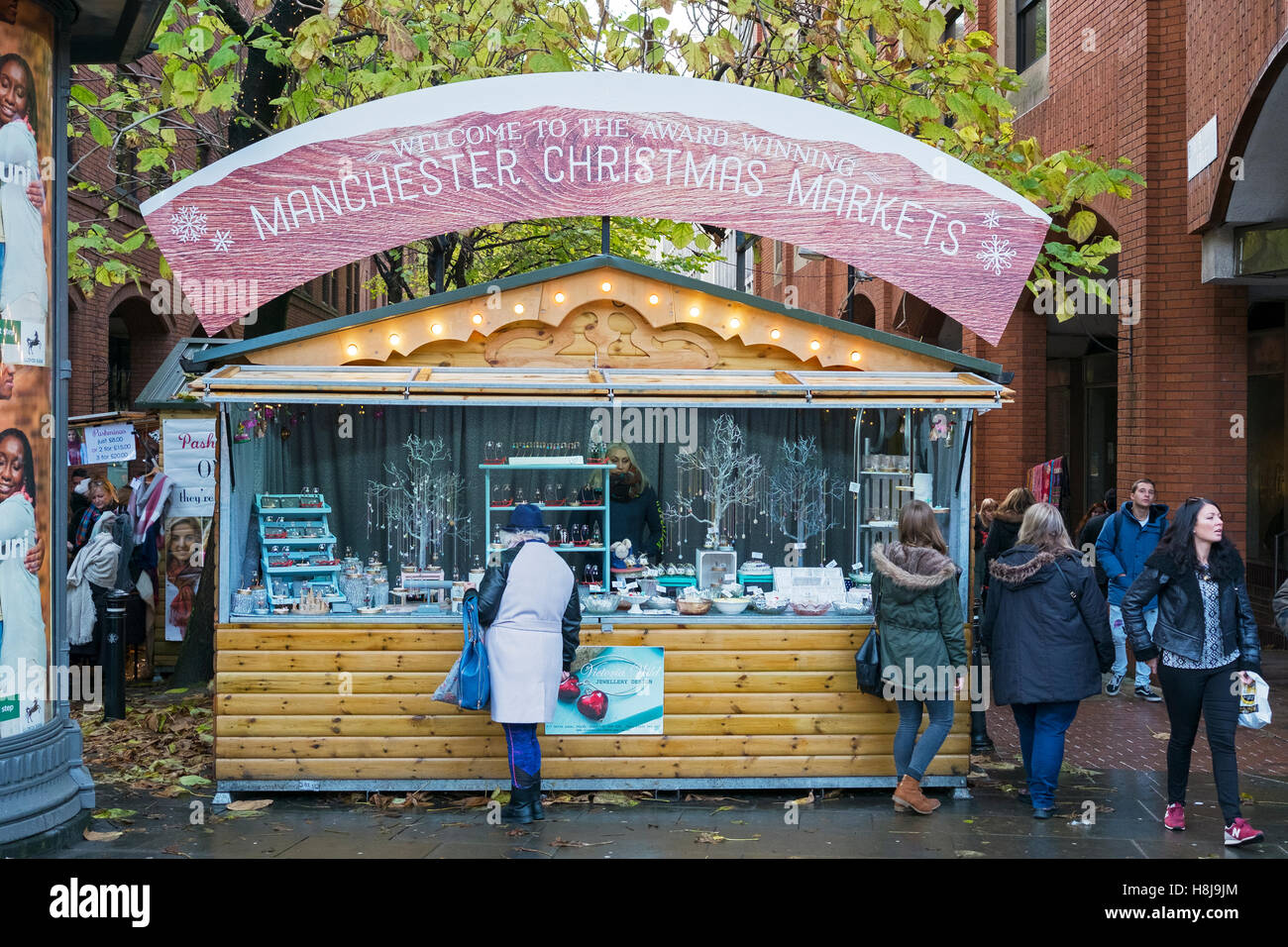 Christmas shop window display, Manchester, UK Stock Photo - Alamy