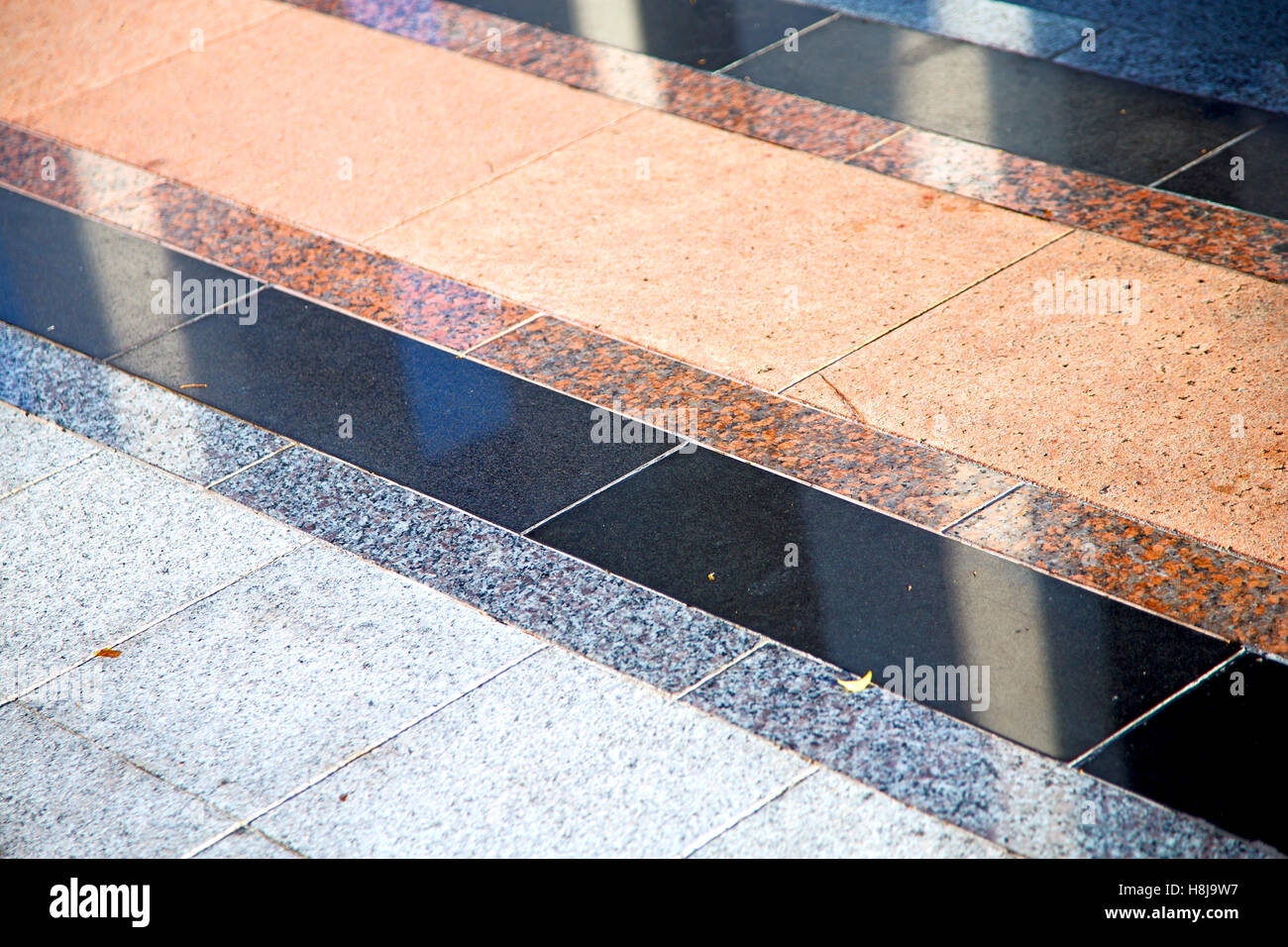 in asia bangkok thailand abstract pavement cross stone step the temple ...