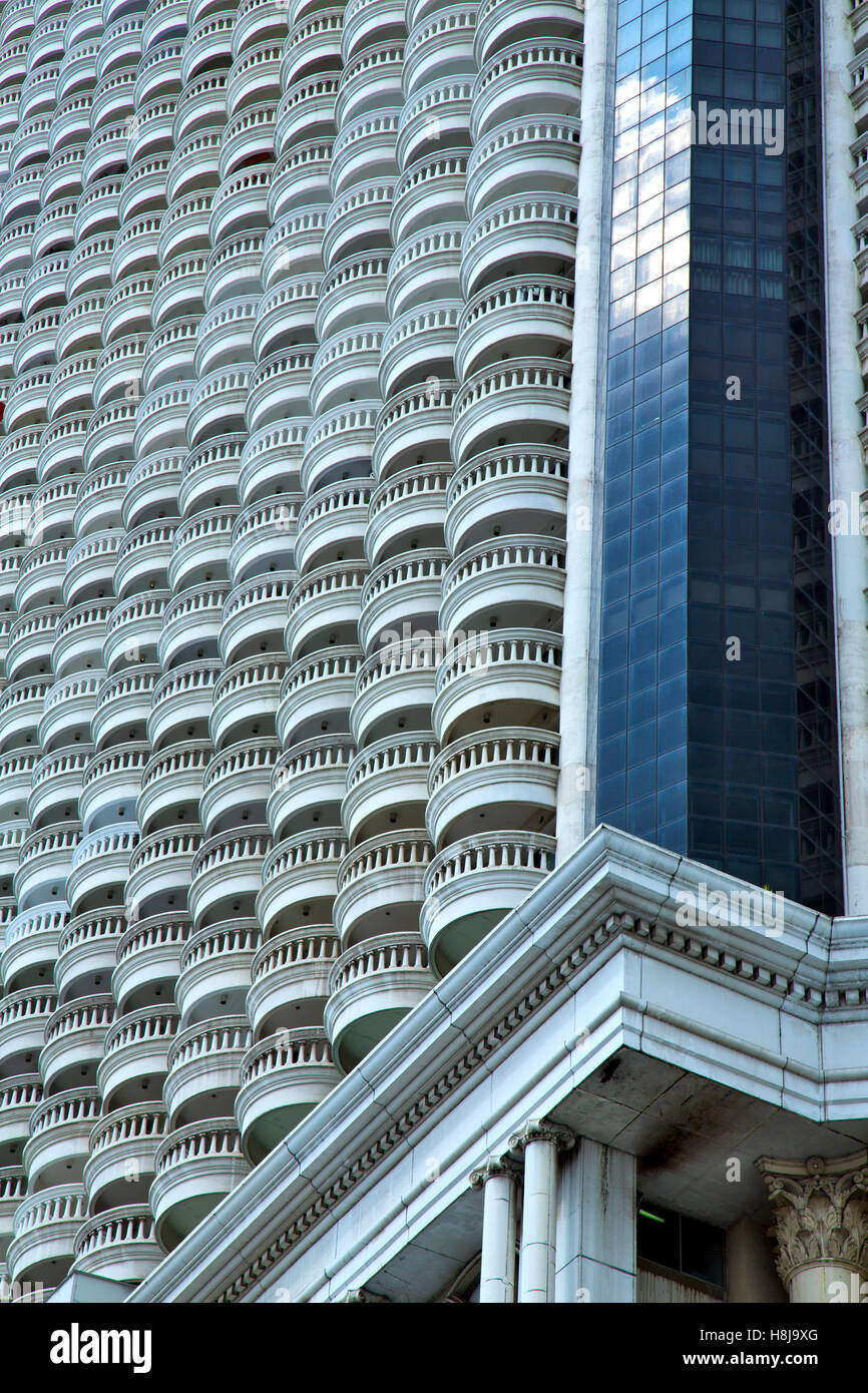 thailand bangkok office district palaces abstract modern building line ...