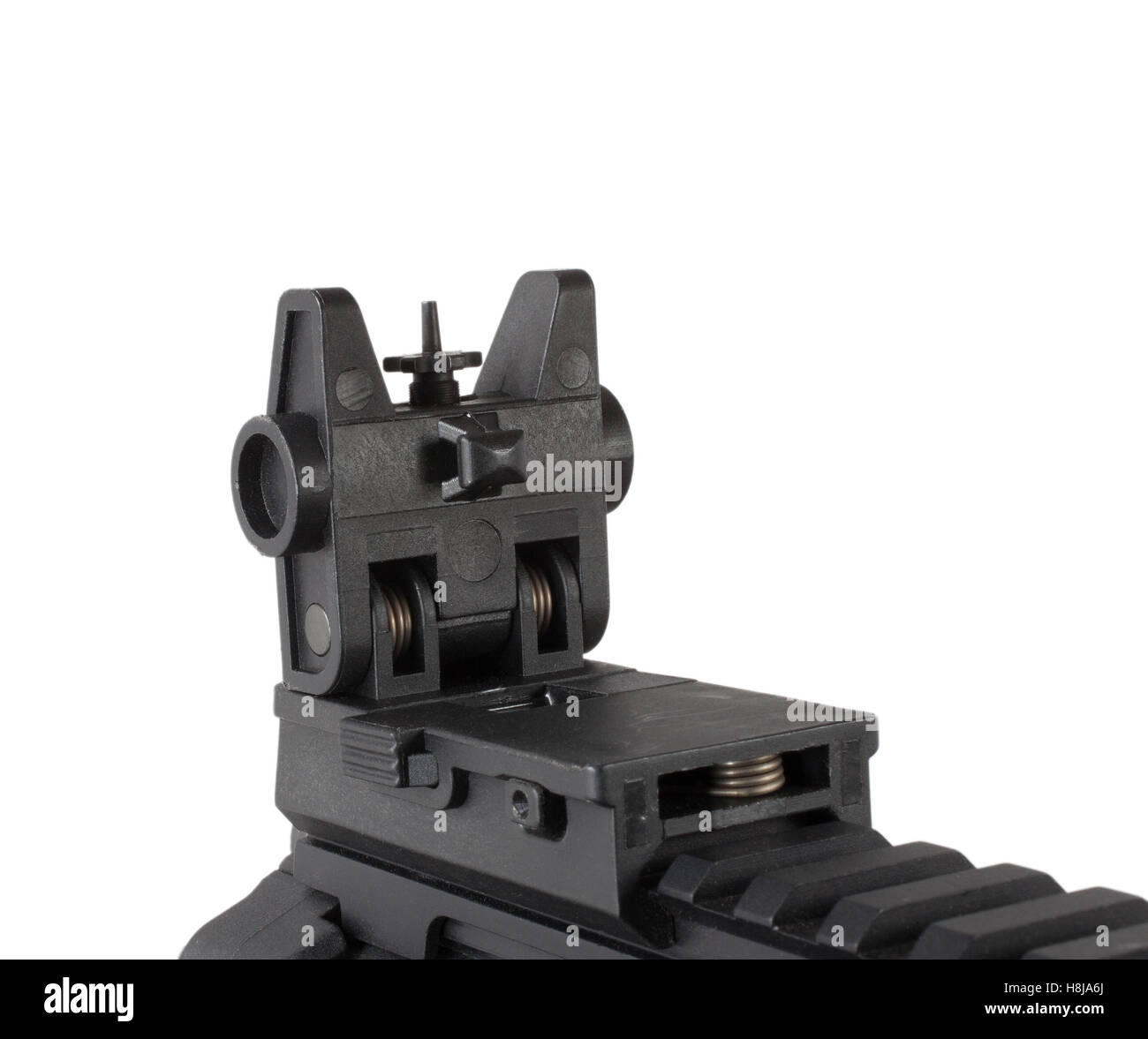 Folding front sight on a rifle that is adjustable that has been ...