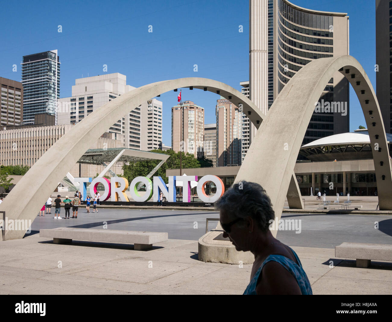 Nathan Phillips Square a major tourist attraction, is an urban plaza in ...