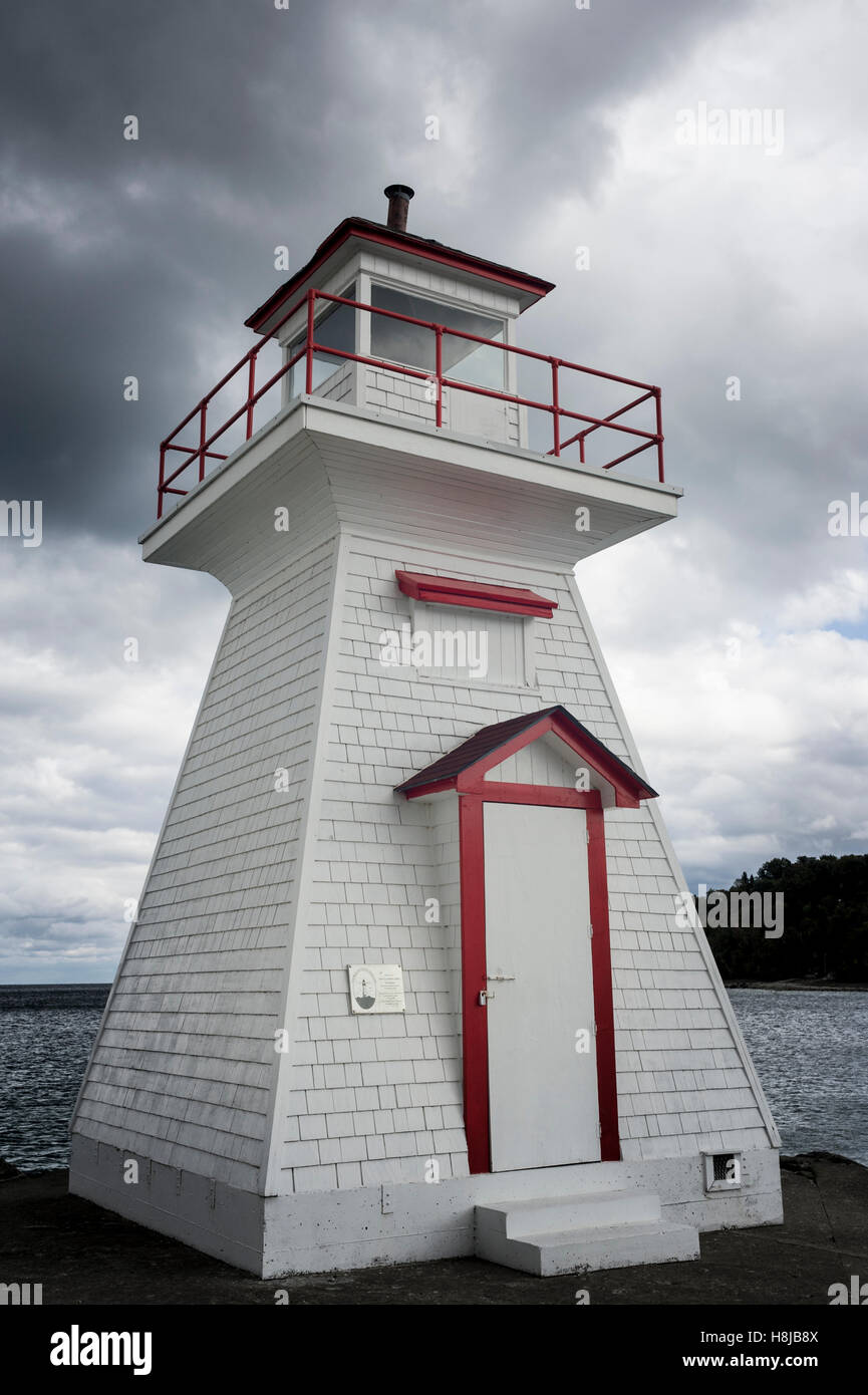 Lion’s Head Lighthouse in Lion's Head, Ontario, a community of Northern ...