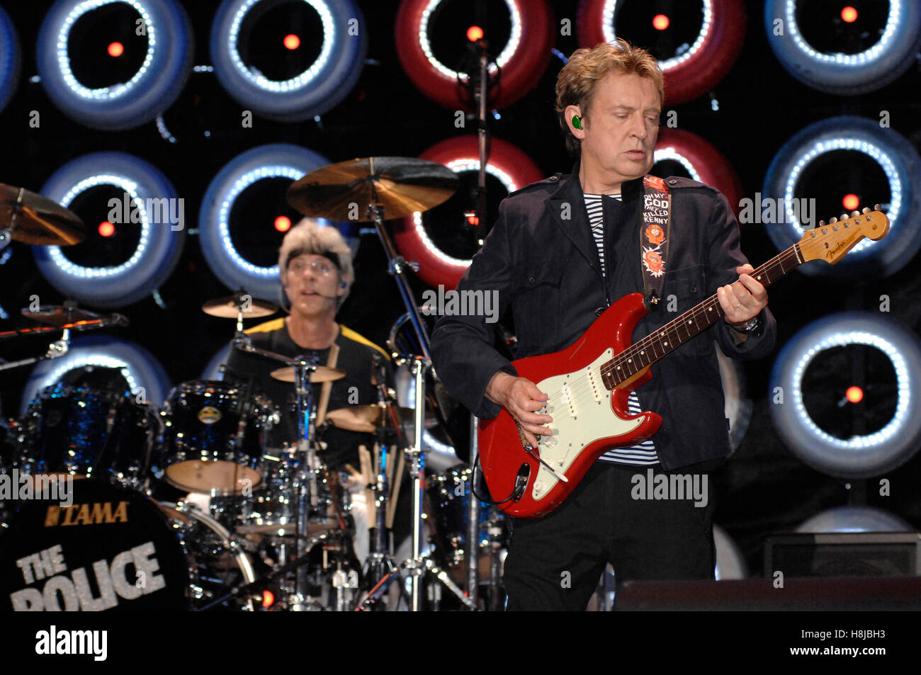 The Police (Andy Summers & Stewart Copeland pictured) performing at ...